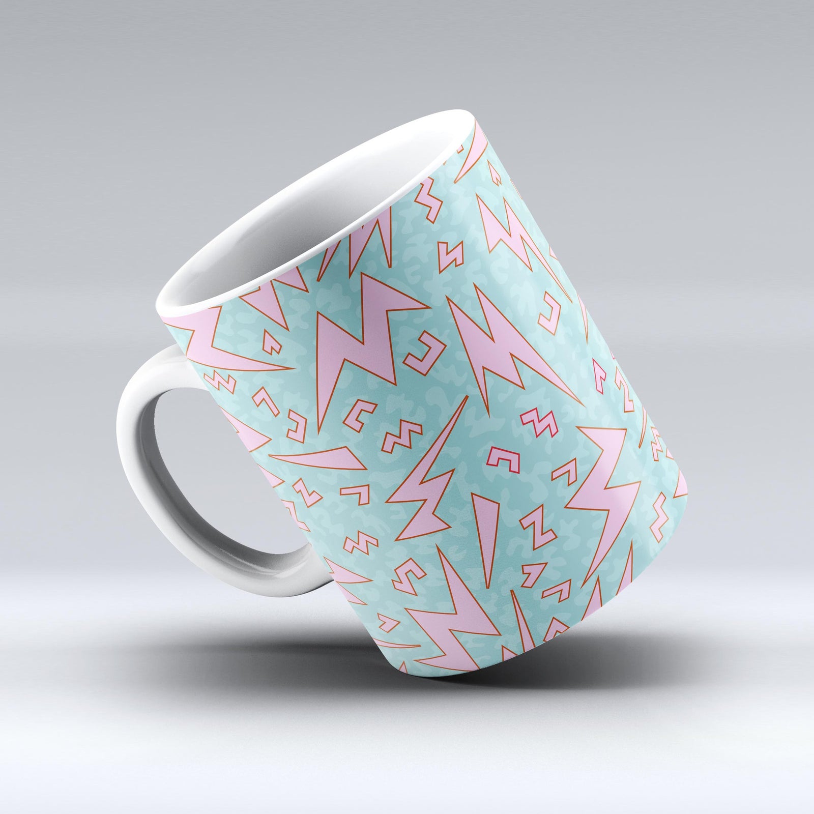 The 90's Zig Zag ink-Fuzed Ceramic Coffee Mug – DesignSkinz