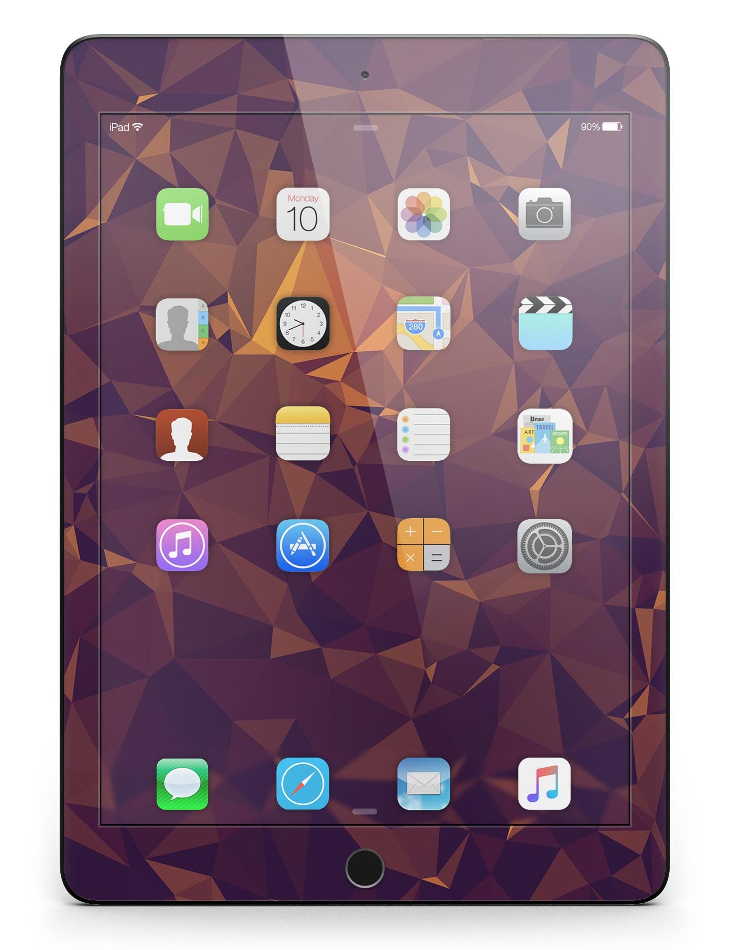 Abstract Copper Geometric Shapes Full Body Skin for the iPad Pro (12.9 ...