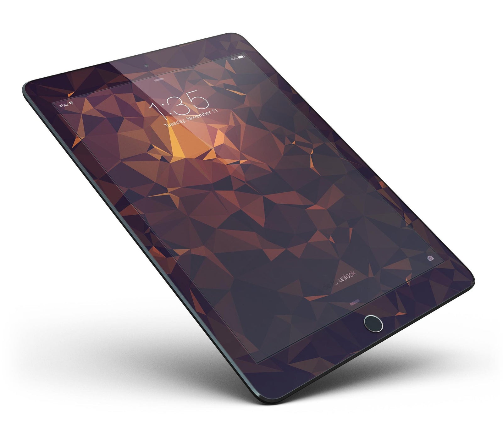 Abstract Copper Geometric Shapes Full Body Skin for the iPad Pro (12.9 ...