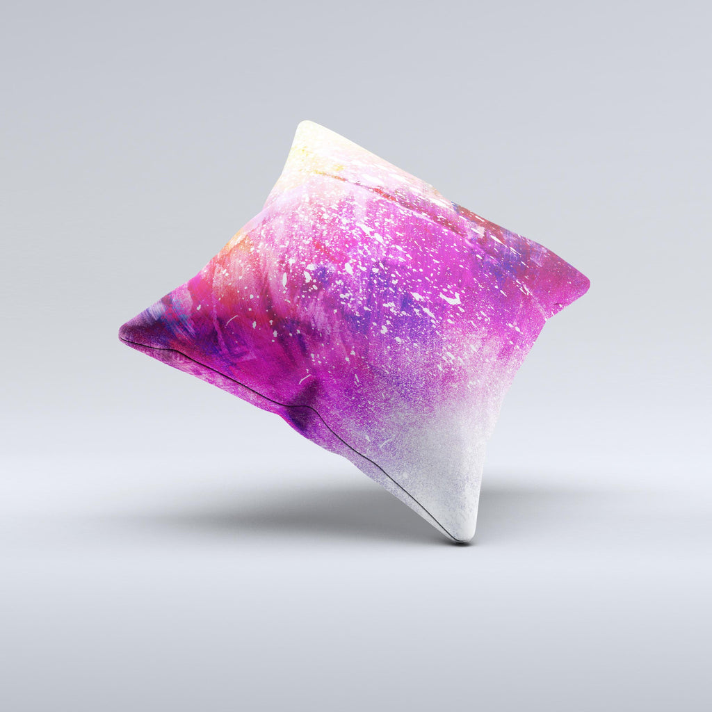 Abstract Neon Paint Explosion ink-Fuzed Decorative Throw Pillow ...