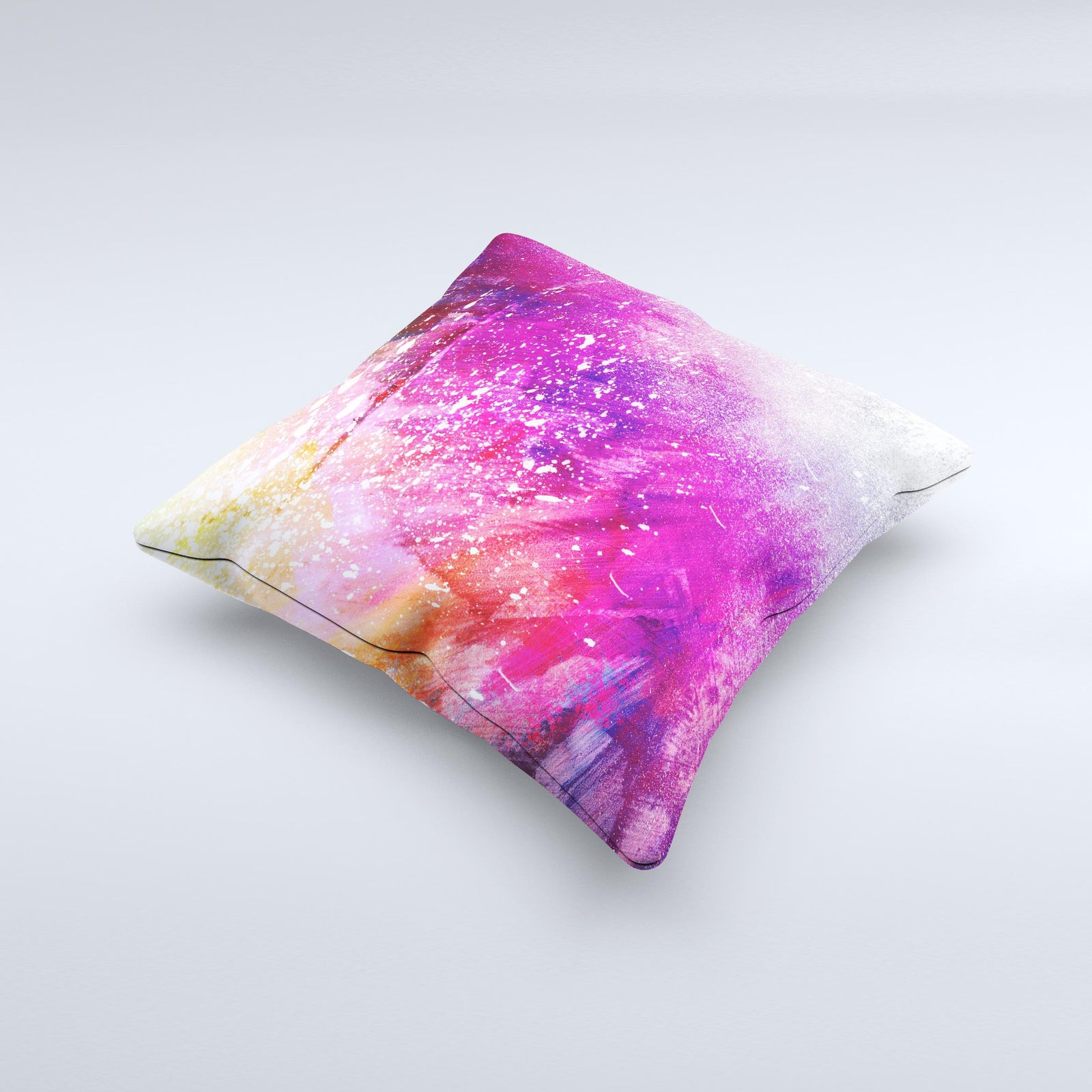 Abstract Neon Paint Explosion ink-Fuzed Decorative Throw Pillow ...