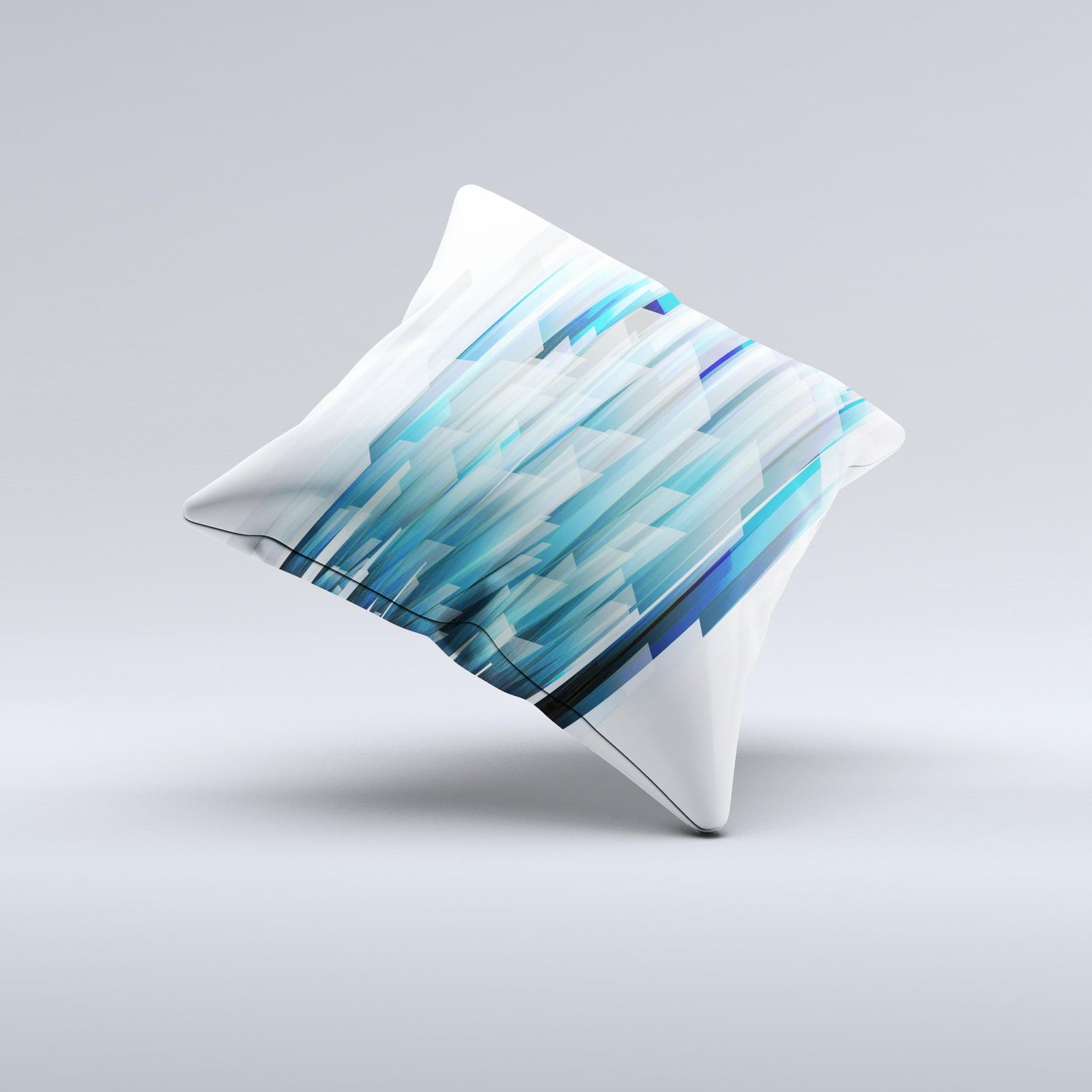 Blue 3d Vector Spikes Ink-Fuzed Decorative Throw Pillow – DesignSkinz