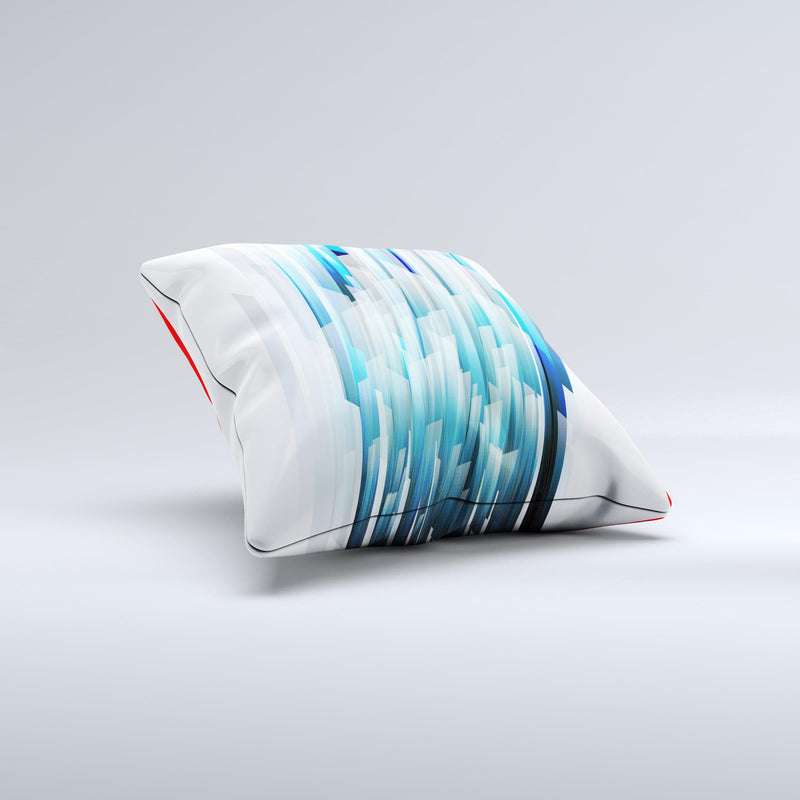 Blue 3d Vector Spikes Ink-Fuzed Decorative Throw Pillow – DesignSkinz