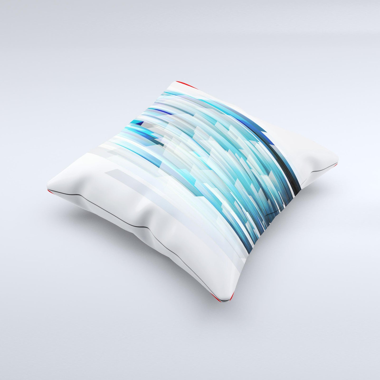 Blue 3d Vector Spikes Ink-Fuzed Decorative Throw Pillow – DesignSkinz