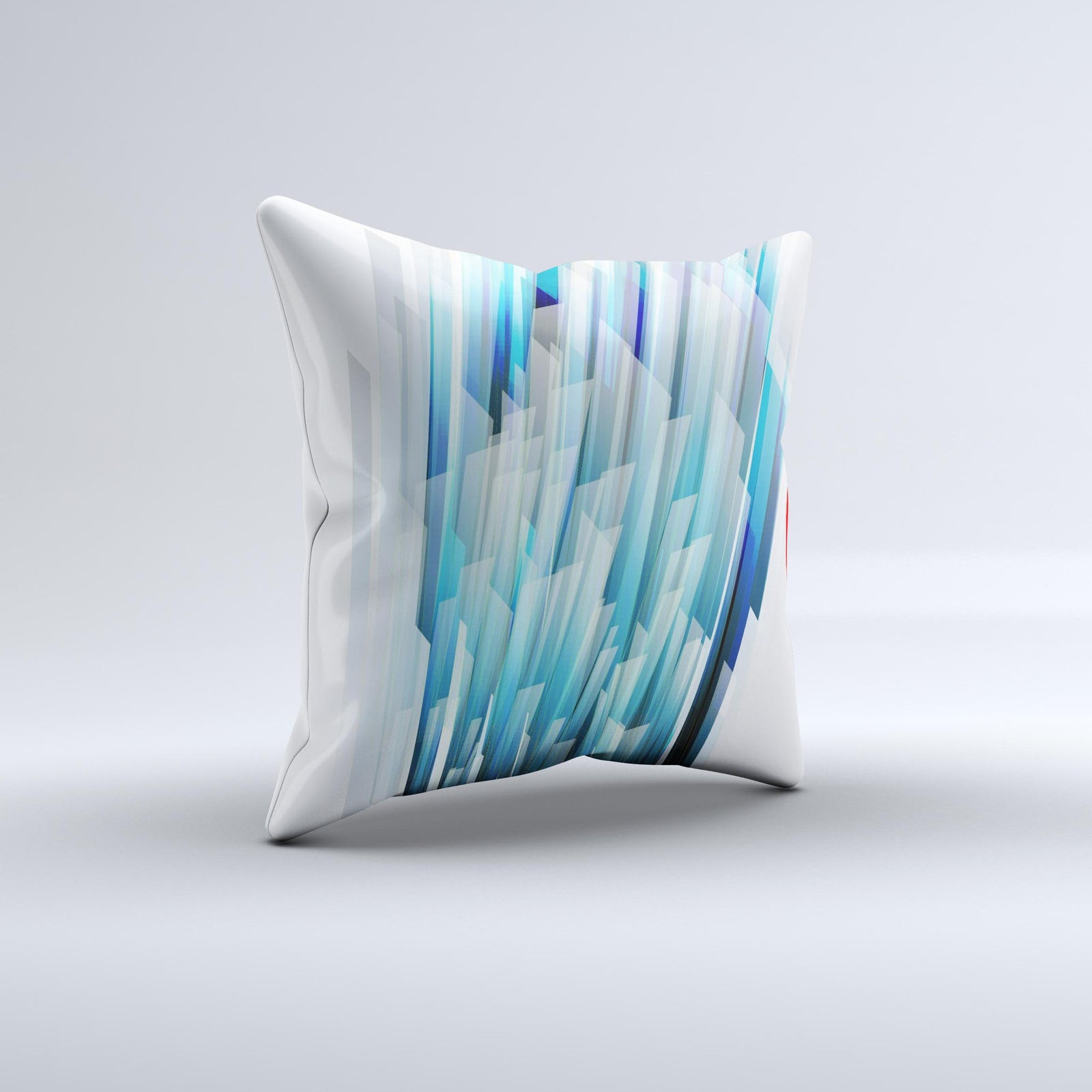 Blue 3d Vector Spikes Ink-Fuzed Decorative Throw Pillow – DesignSkinz