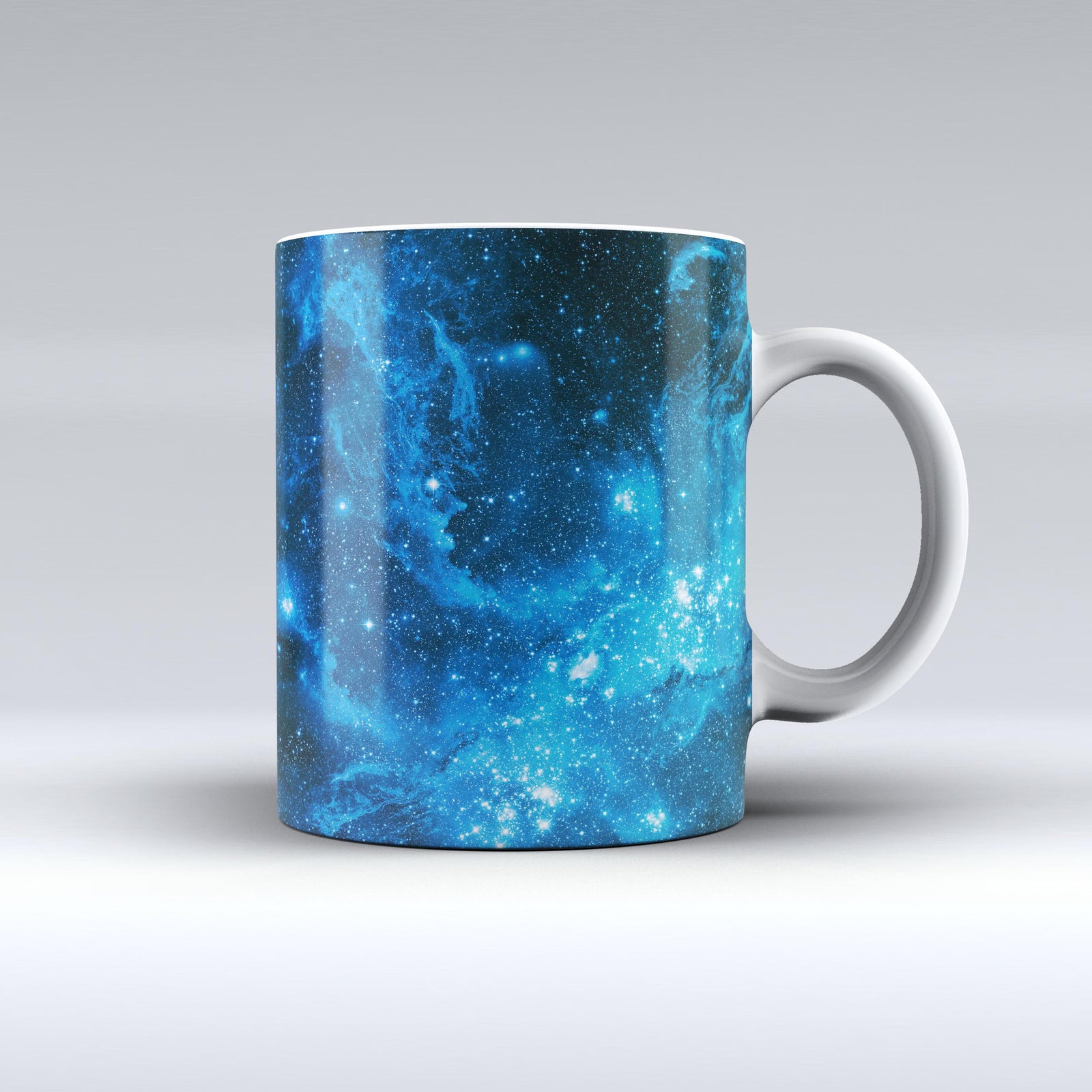The Blue Hue Nebula ink-Fuzed Ceramic Coffee Mug – DesignSkinz
