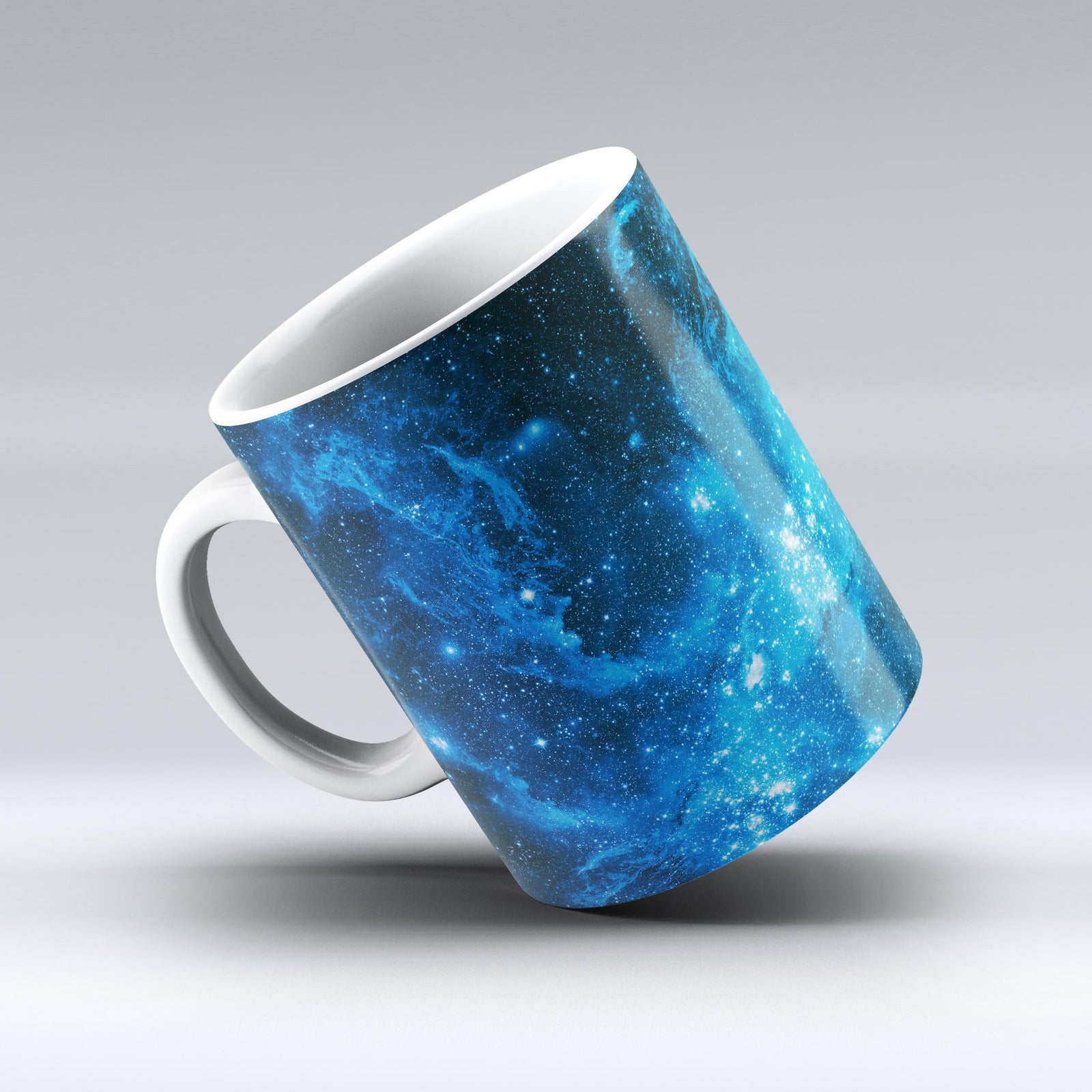 The Blue Hue Nebula ink-Fuzed Ceramic Coffee Mug – DesignSkinz