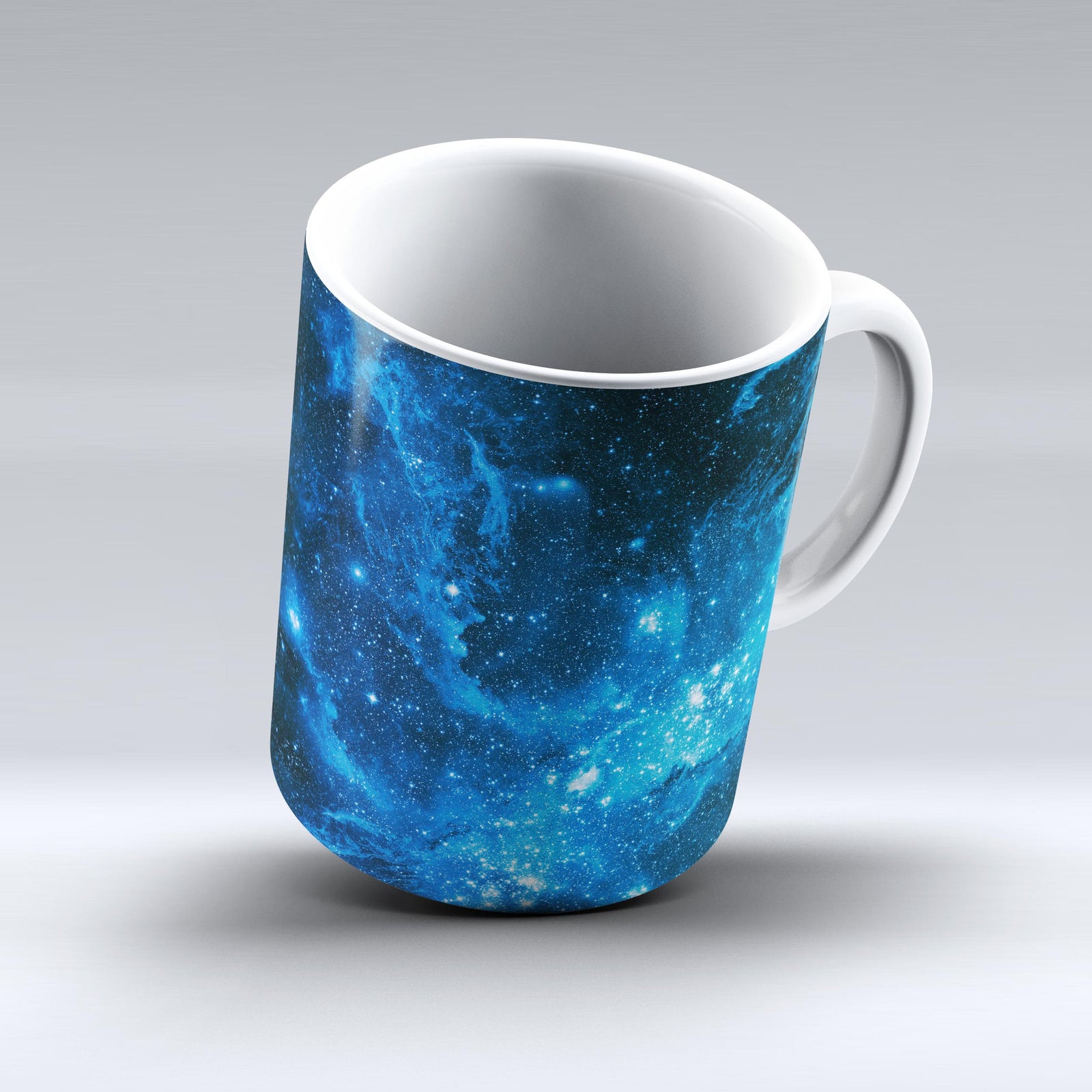 The Blue Hue Nebula ink-Fuzed Ceramic Coffee Mug – DesignSkinz