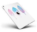 Blue & Pink Watercolor Feathers Full Body Skin for the iPad Pro (12.9 ...