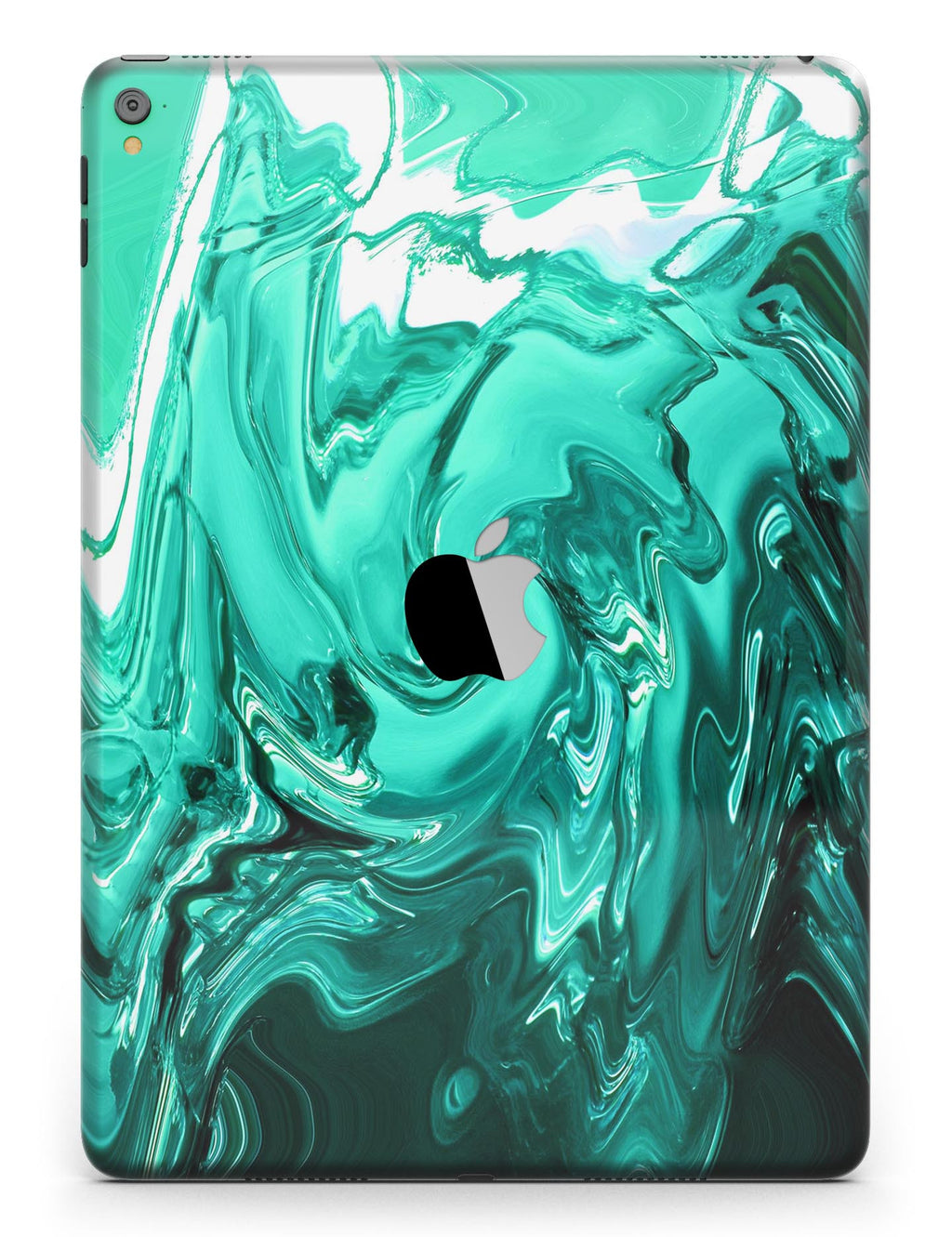 Bright Trendy Green Color Swirled Full Body Skin for the iPad Pro (12 ...