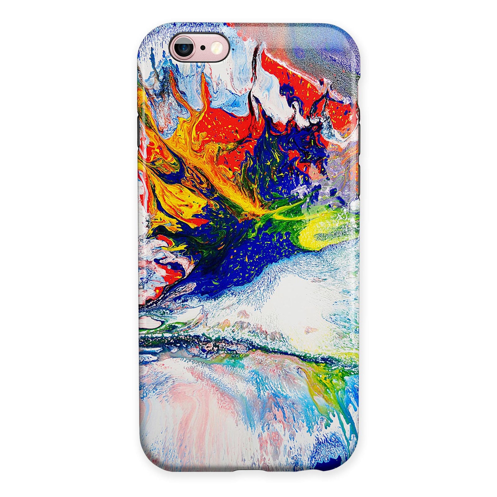 Bright White and Primary Color Paint Explosion iPhone 6/6s or 6/6s Plu ...