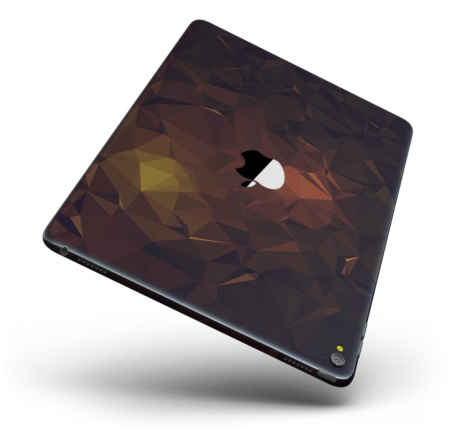 Brown and Gold Geometric Triangles Full Body Skin for the iPad Pro (12 ...