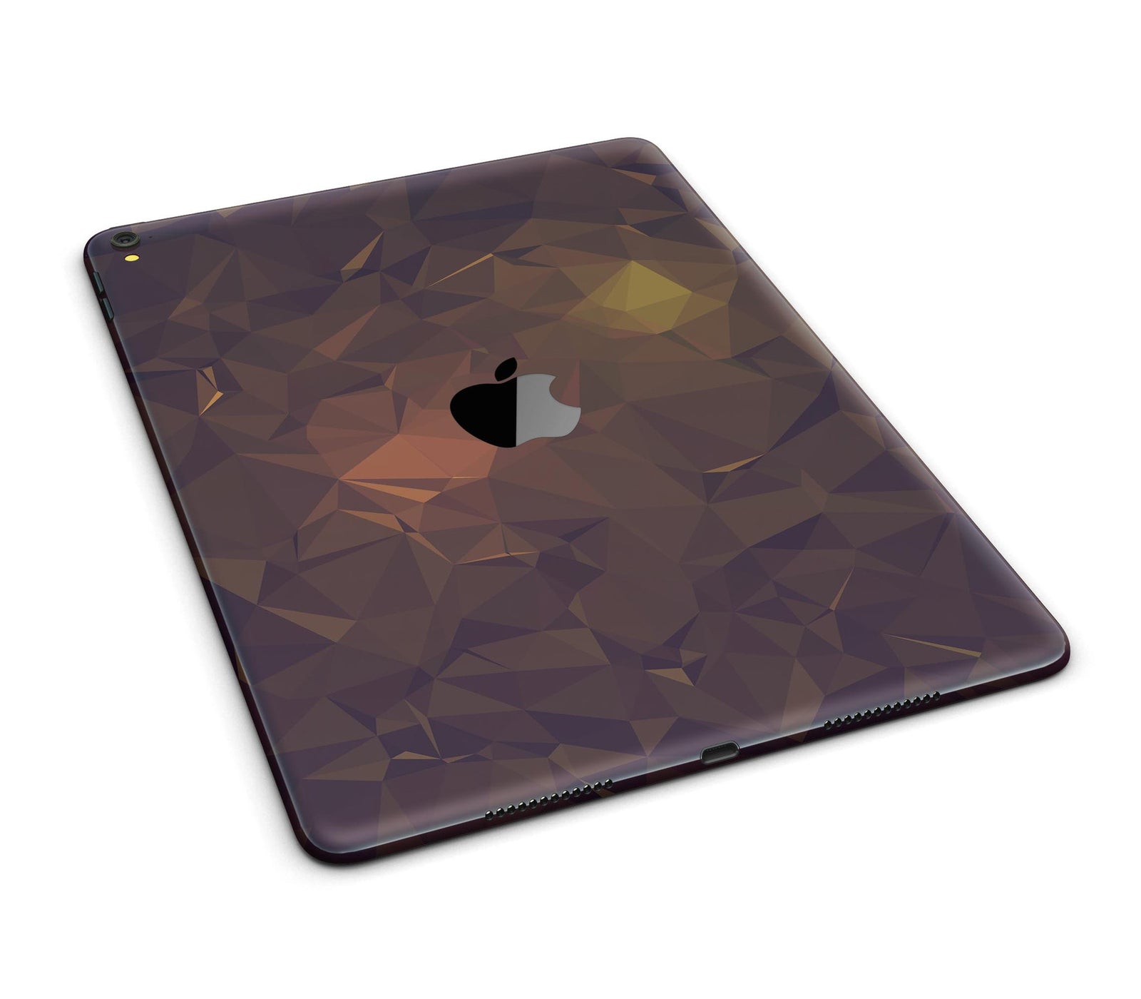 Brown and Gold Geometric Triangles Full Body Skin for the iPad Pro (12 ...