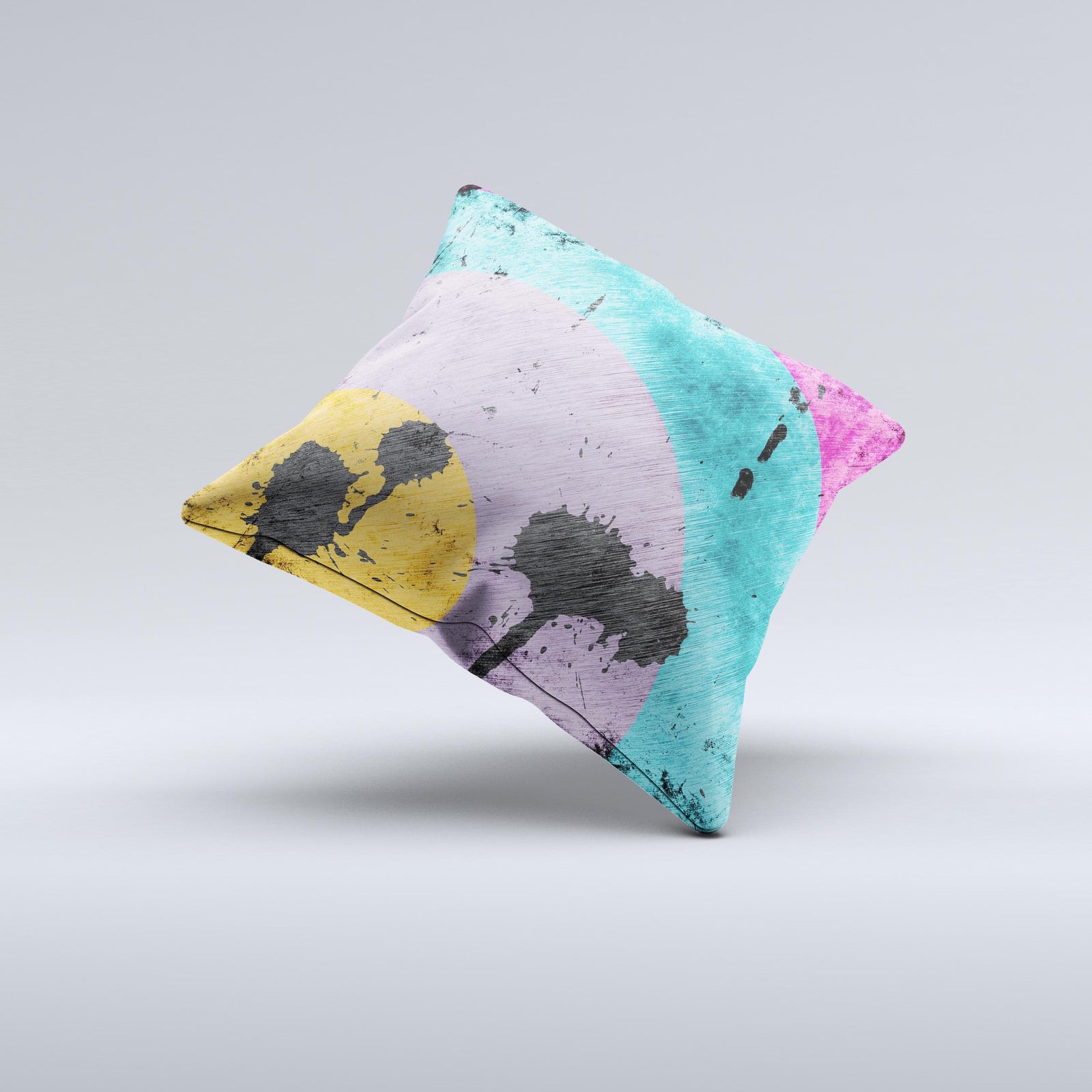 Colorful Grunge Target ink-Fuzed Decorative Throw Pillow – DesignSkinz