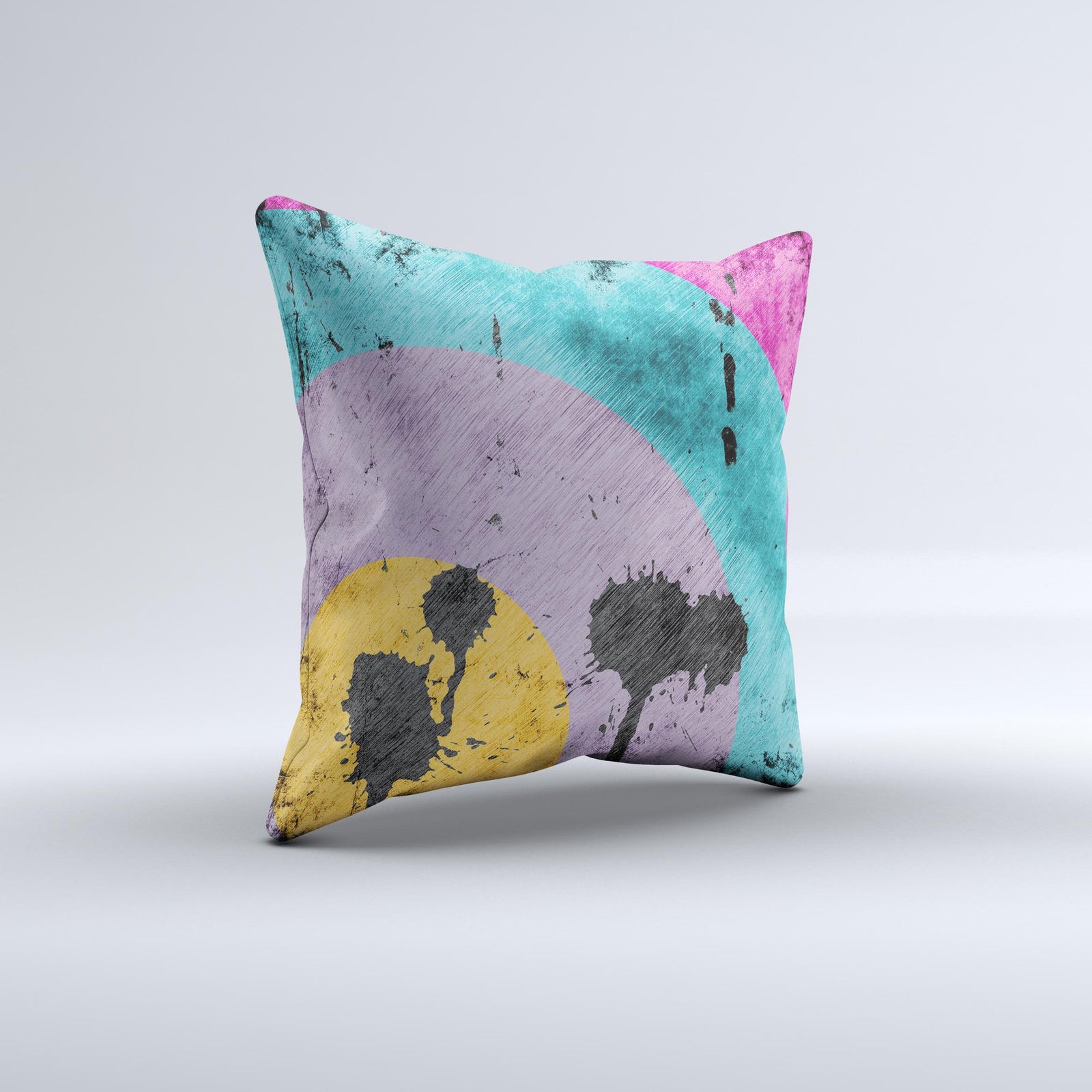 Colorful Grunge Target ink-Fuzed Decorative Throw Pillow – DesignSkinz