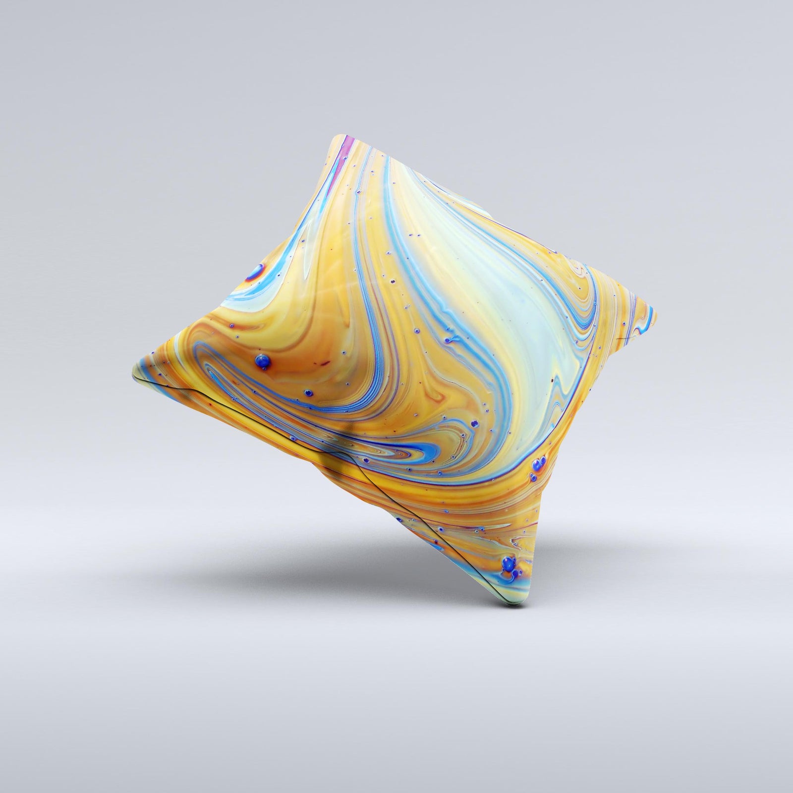 Colorful Wet Paint Mixture ink-Fuzed Decorative Throw Pillow – DesignSkinz