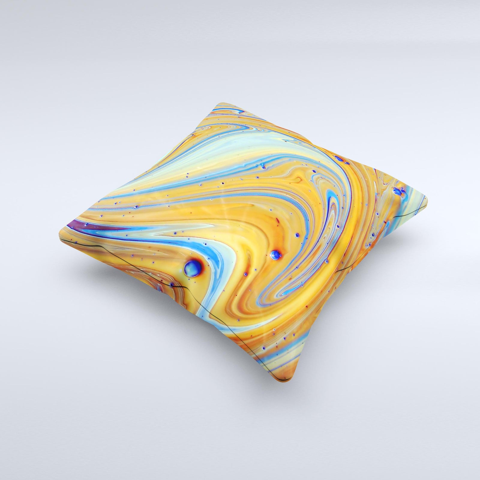 Colorful Wet Paint Mixture ink-Fuzed Decorative Throw Pillow – DesignSkinz