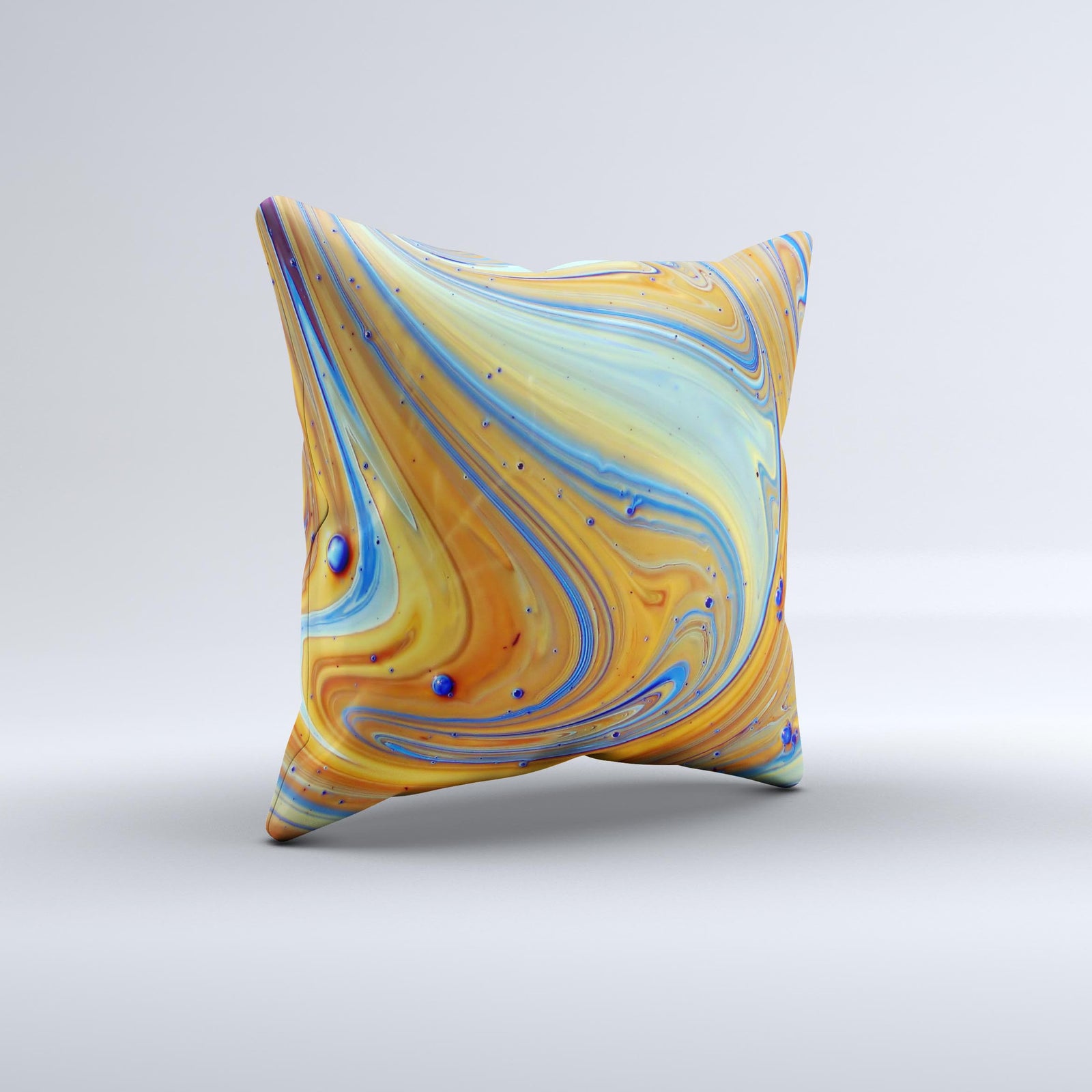 Colorful Wet Paint Mixture ink-Fuzed Decorative Throw Pillow – DesignSkinz