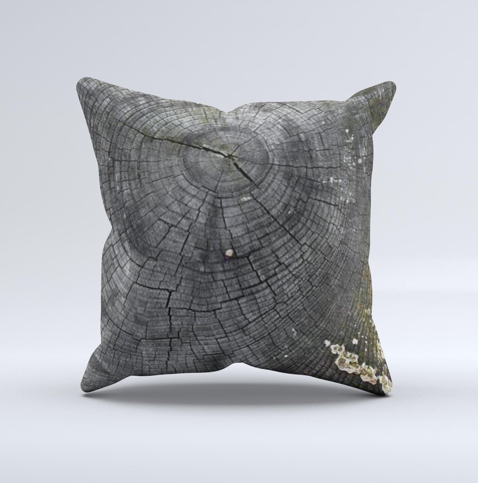 Cracked Wood Stump Ink-Fuzed Decorative Throw Pillow – DesignSkinz