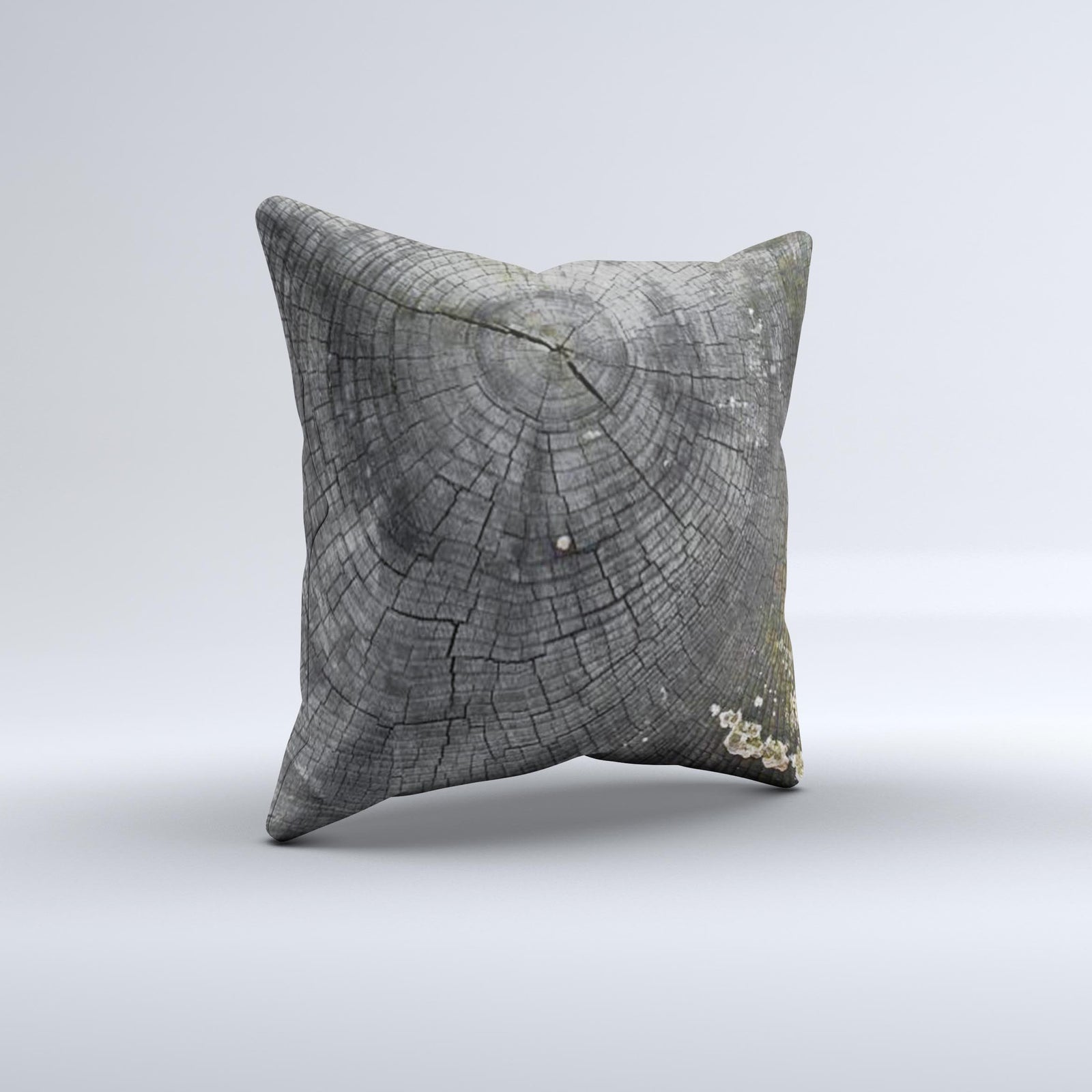 Cracked Wood Stump Ink-Fuzed Decorative Throw Pillow – DesignSkinz