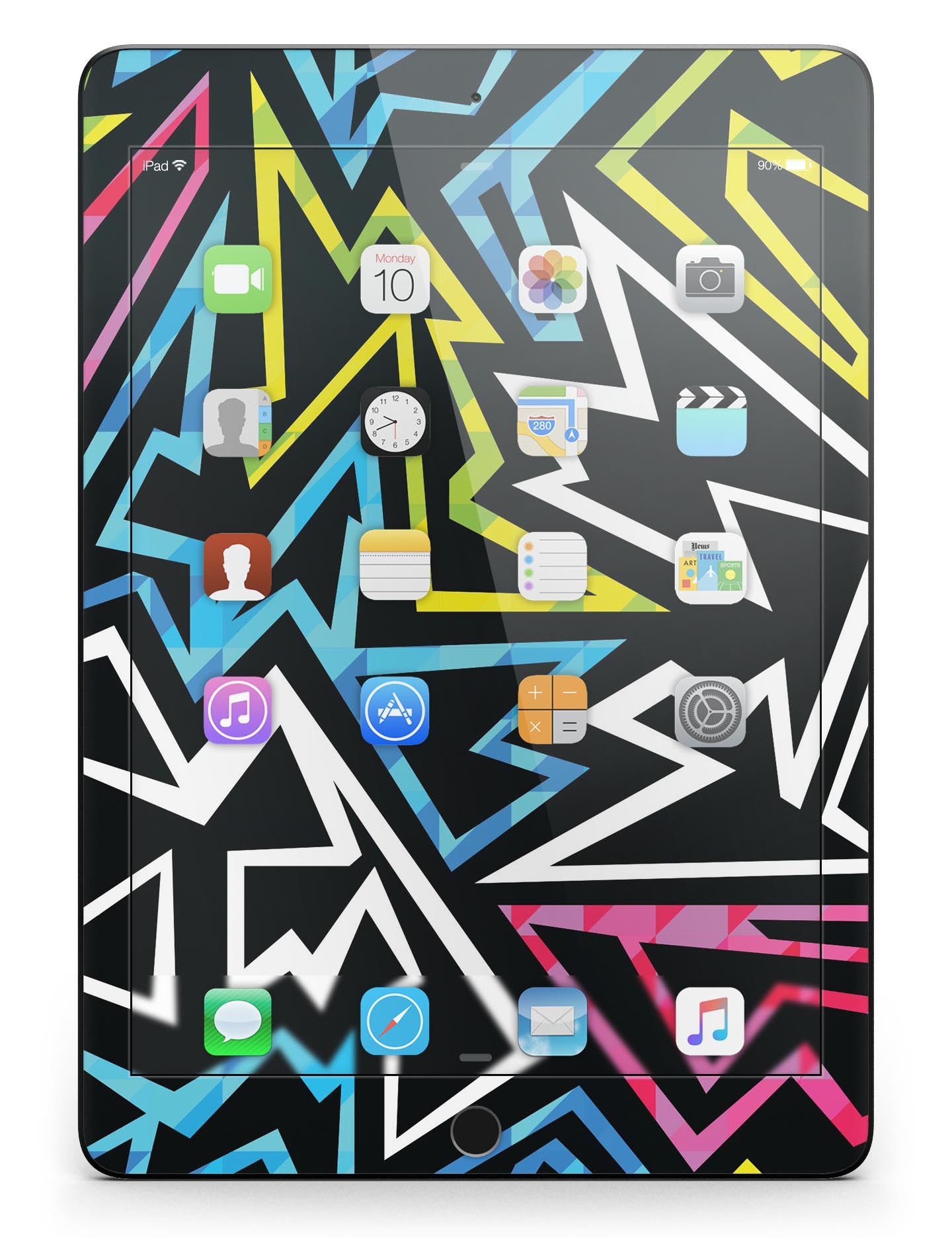 Crazy Retro Squiggles V1 Full Body Skin for the iPad Pro (12.9" or 9.7 ...
