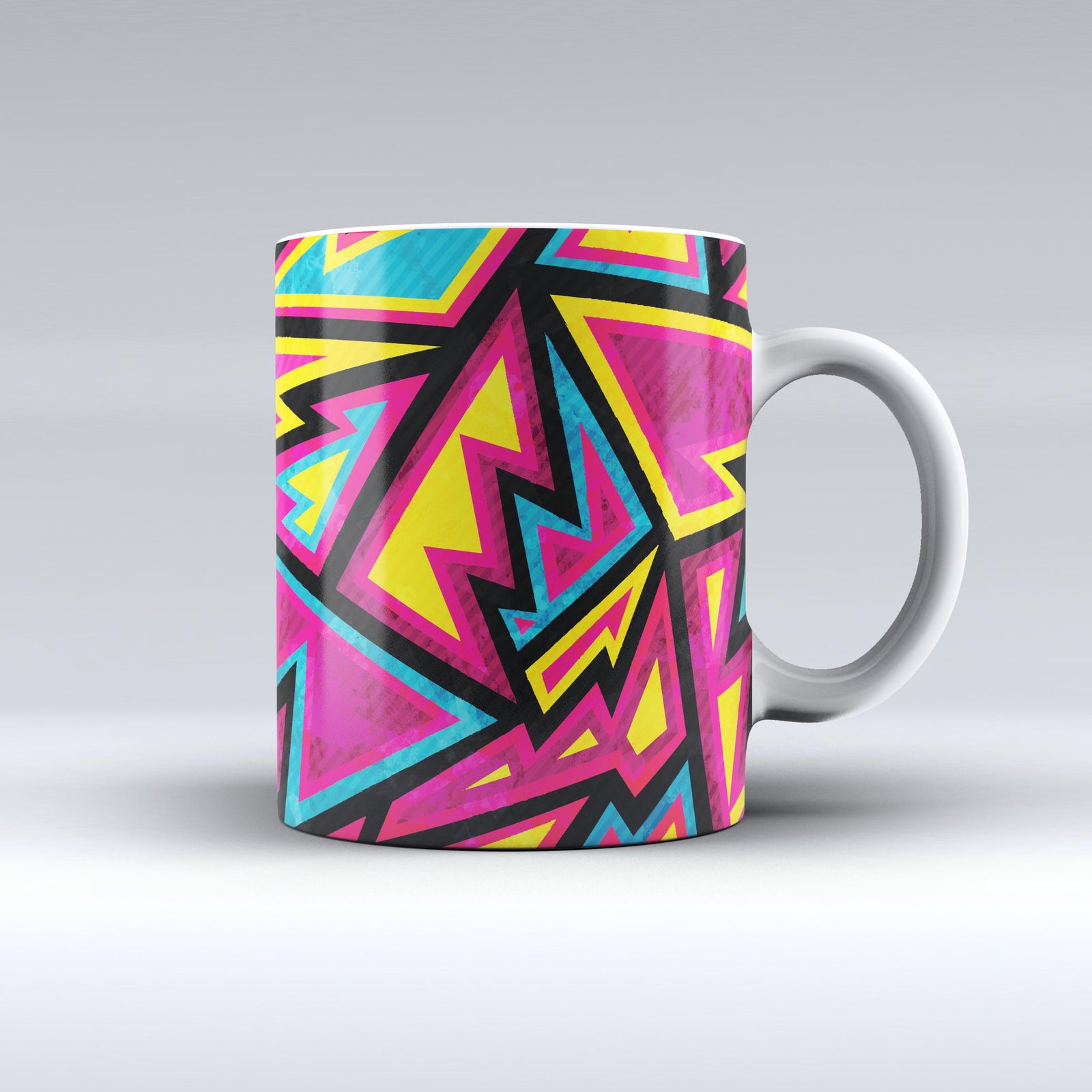 The Crazy Retro Squiggles V2 ink-Fuzed Ceramic Coffee Mug – DesignSkinz