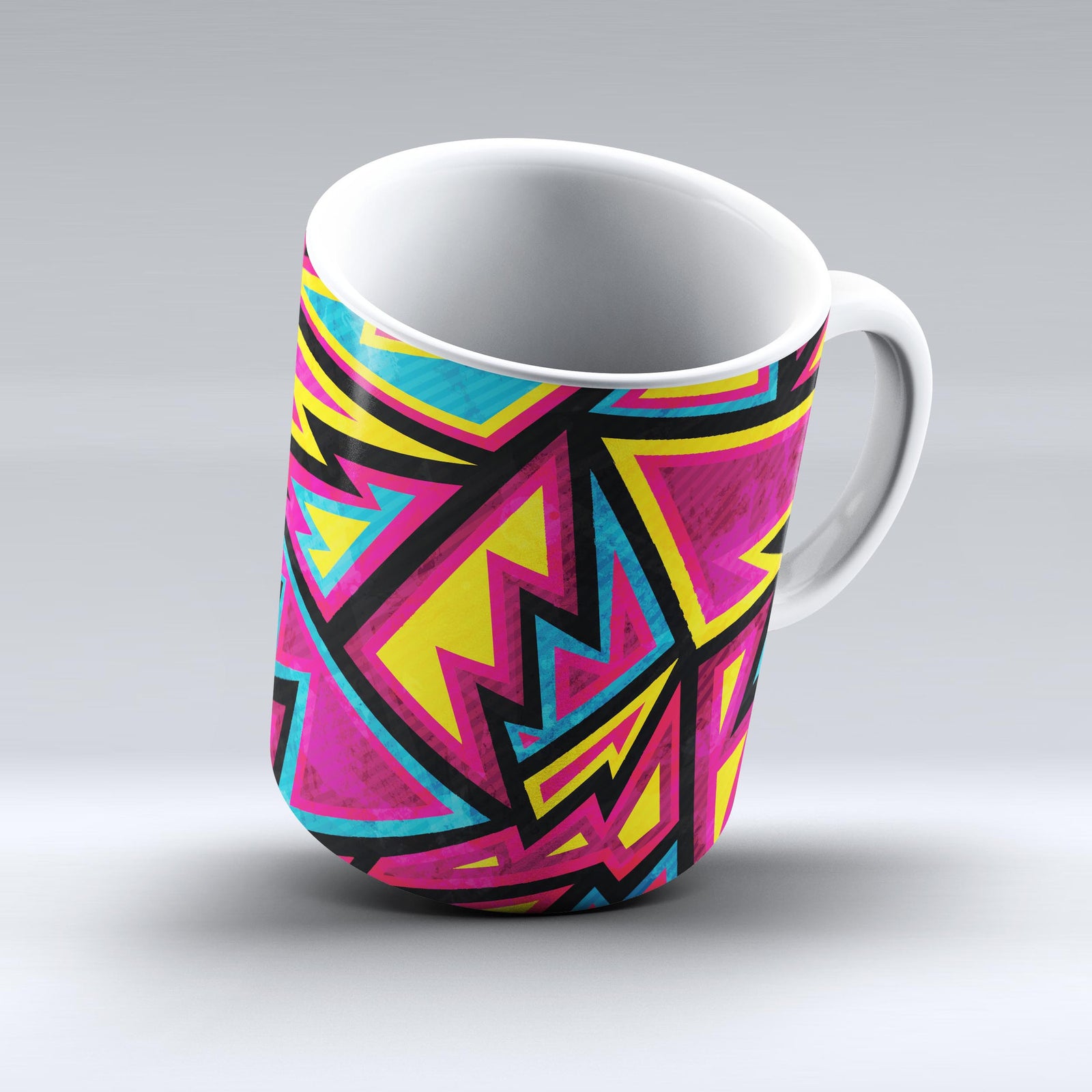 The Crazy Retro Squiggles V2 ink-Fuzed Ceramic Coffee Mug – DesignSkinz