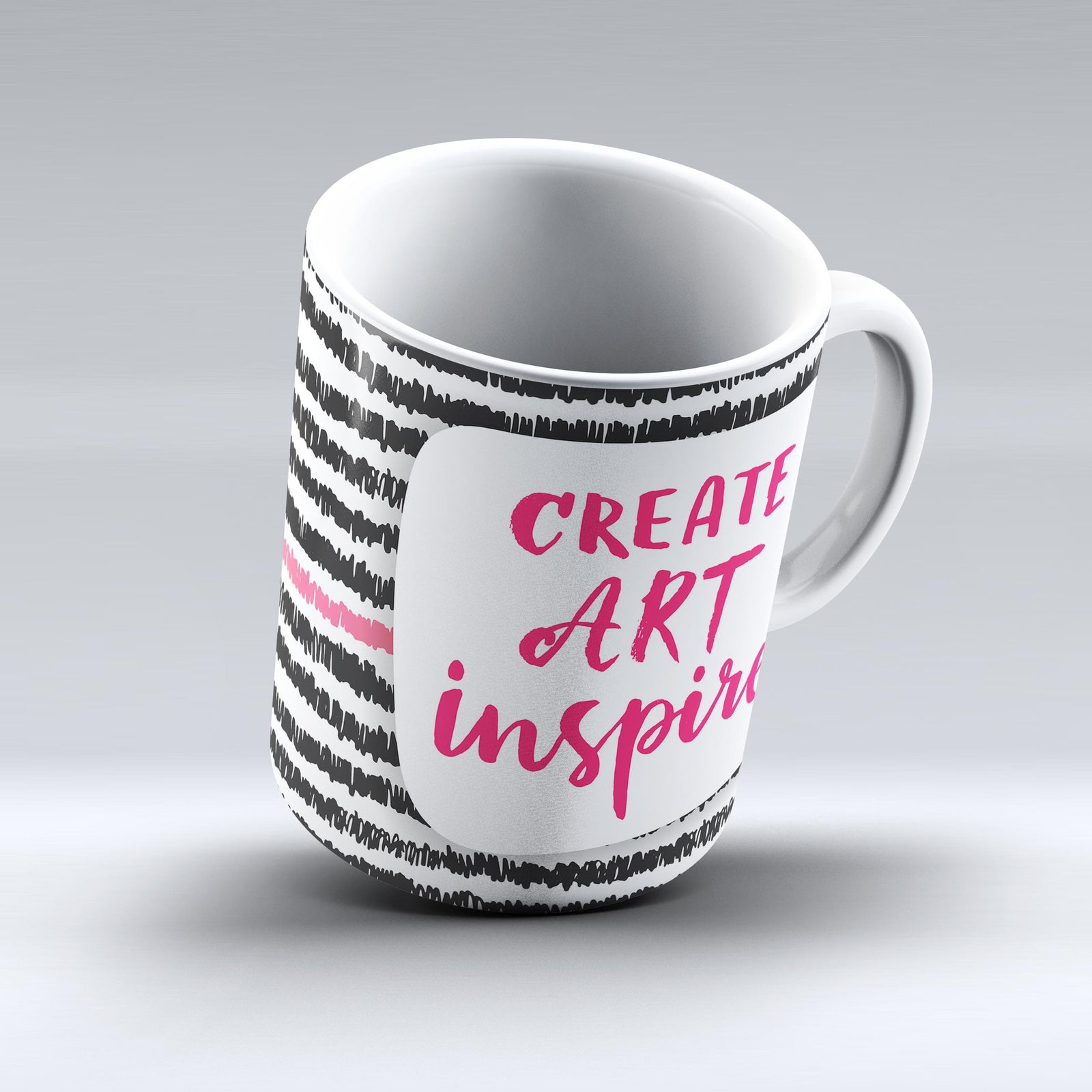 The Create Art Inspire ink-Fuzed Ceramic Coffee Mug – DesignSkinz