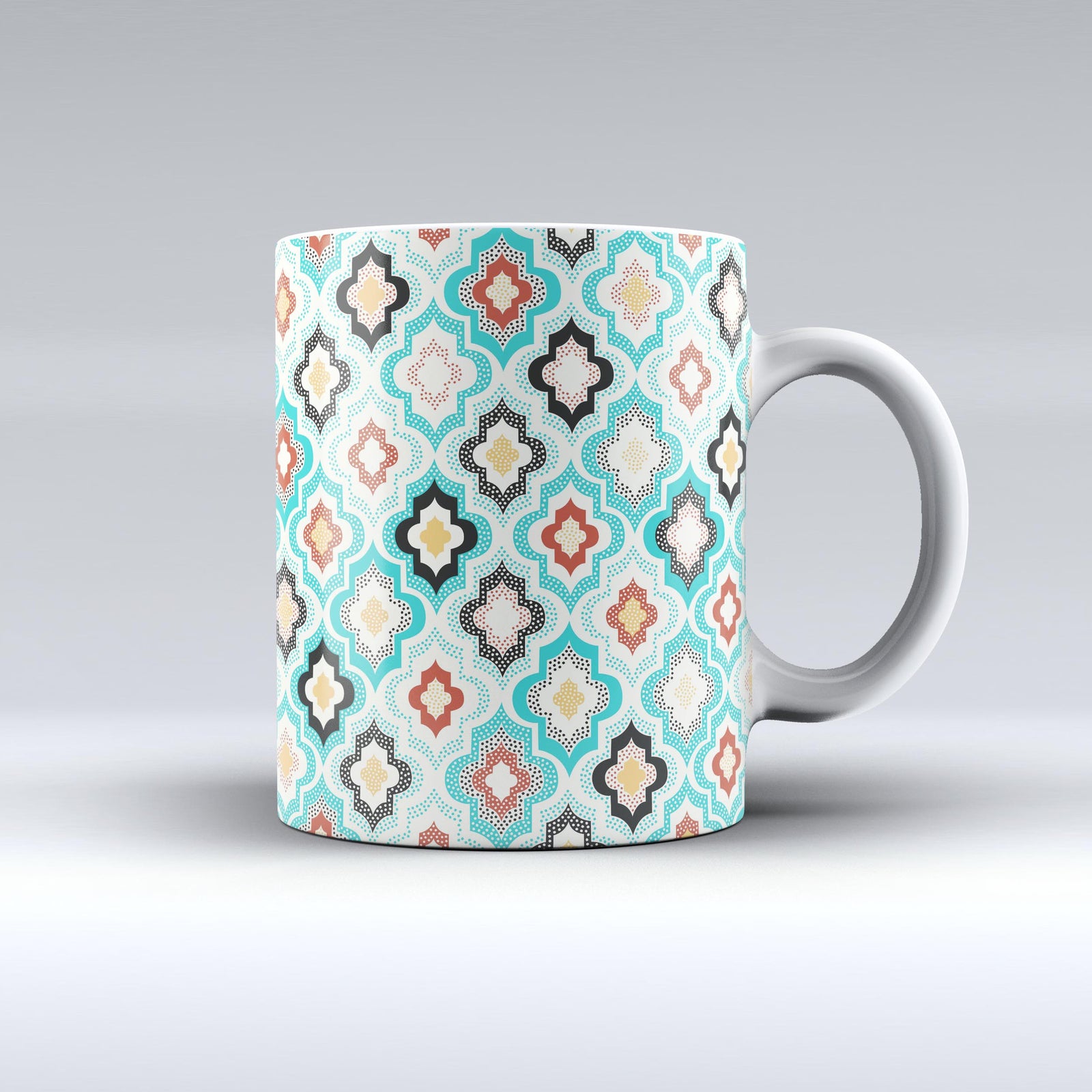 The Dotted Moroccan pattern ink-Fuzed Ceramic Coffee Mug – DesignSkinz