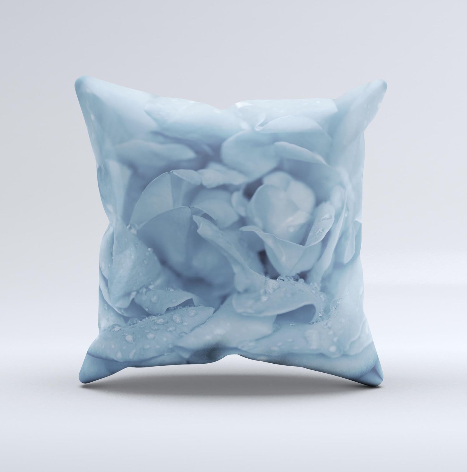 Drenched Blue Rose ink-Fuzed Decorative Throw Pillow – DesignSkinz