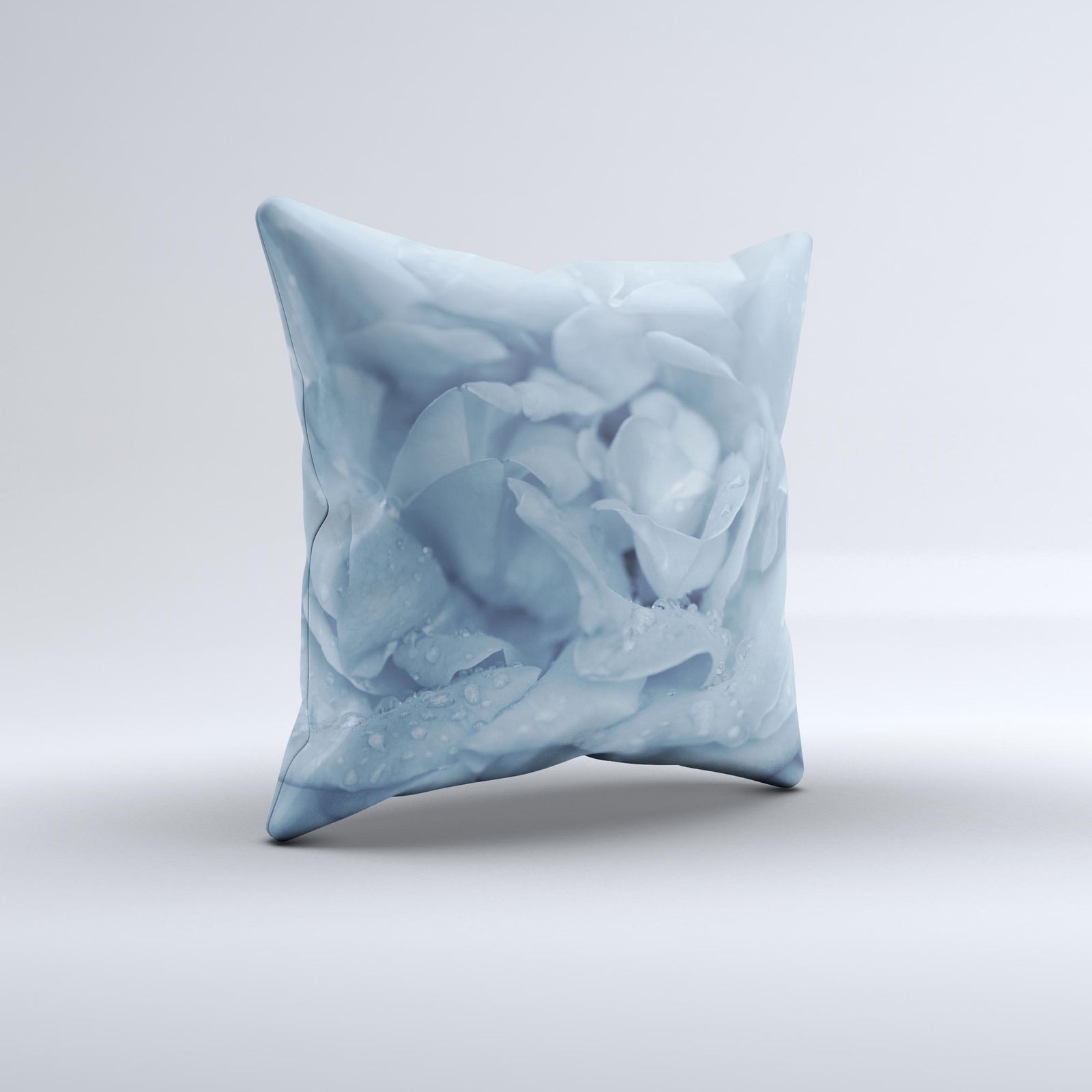 Drenched Blue Rose ink-Fuzed Decorative Throw Pillow – DesignSkinz