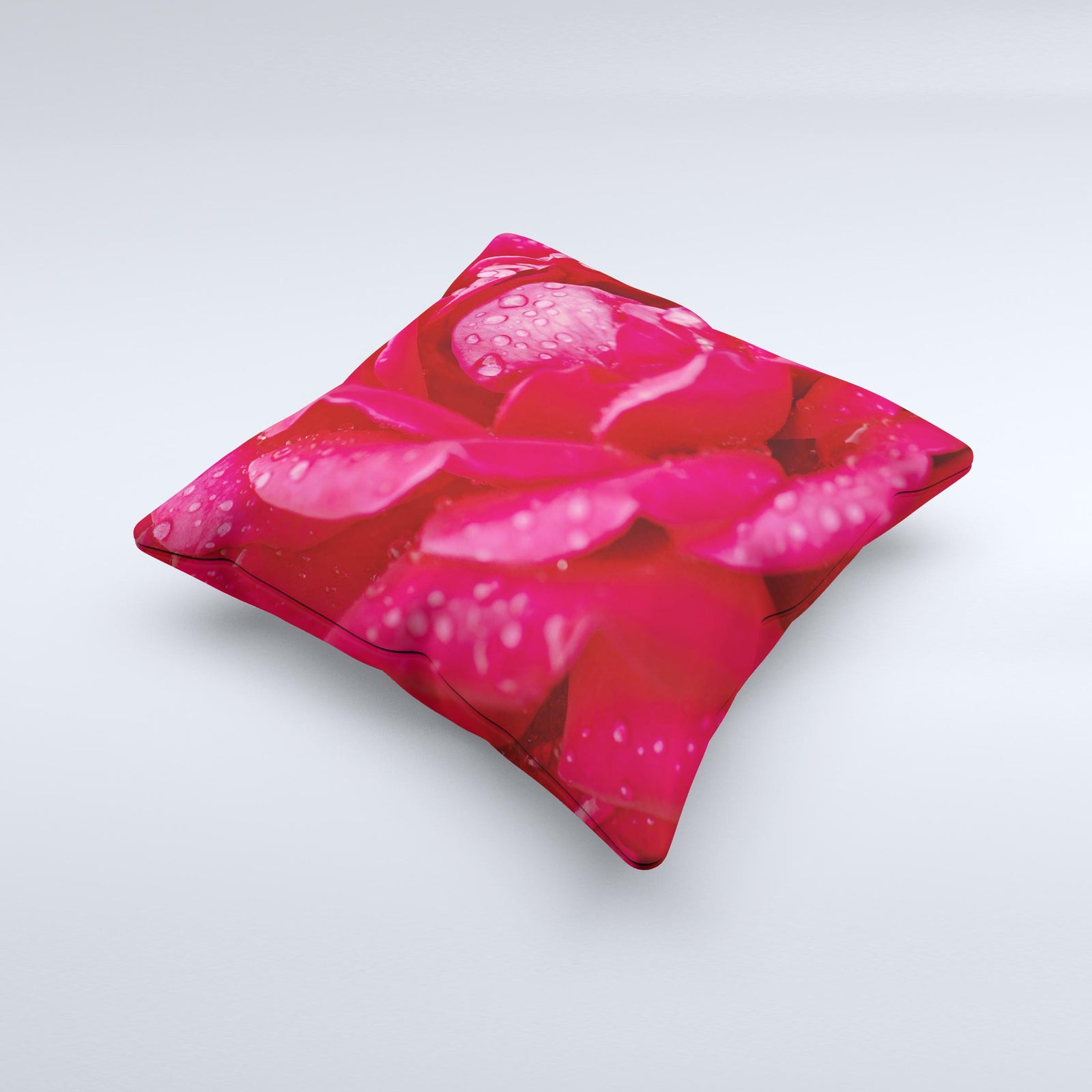 Drenched Red Rose ink-Fuzed Decorative Throw Pillow – DesignSkinz
