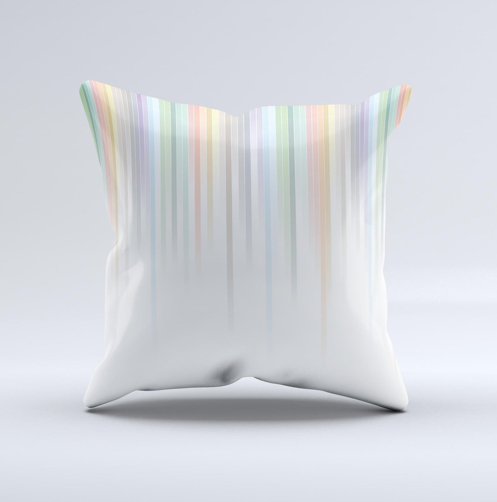 Faded Pastel Color-Stripes ink-Fuzed Decorative Throw Pillow – DesignSkinz