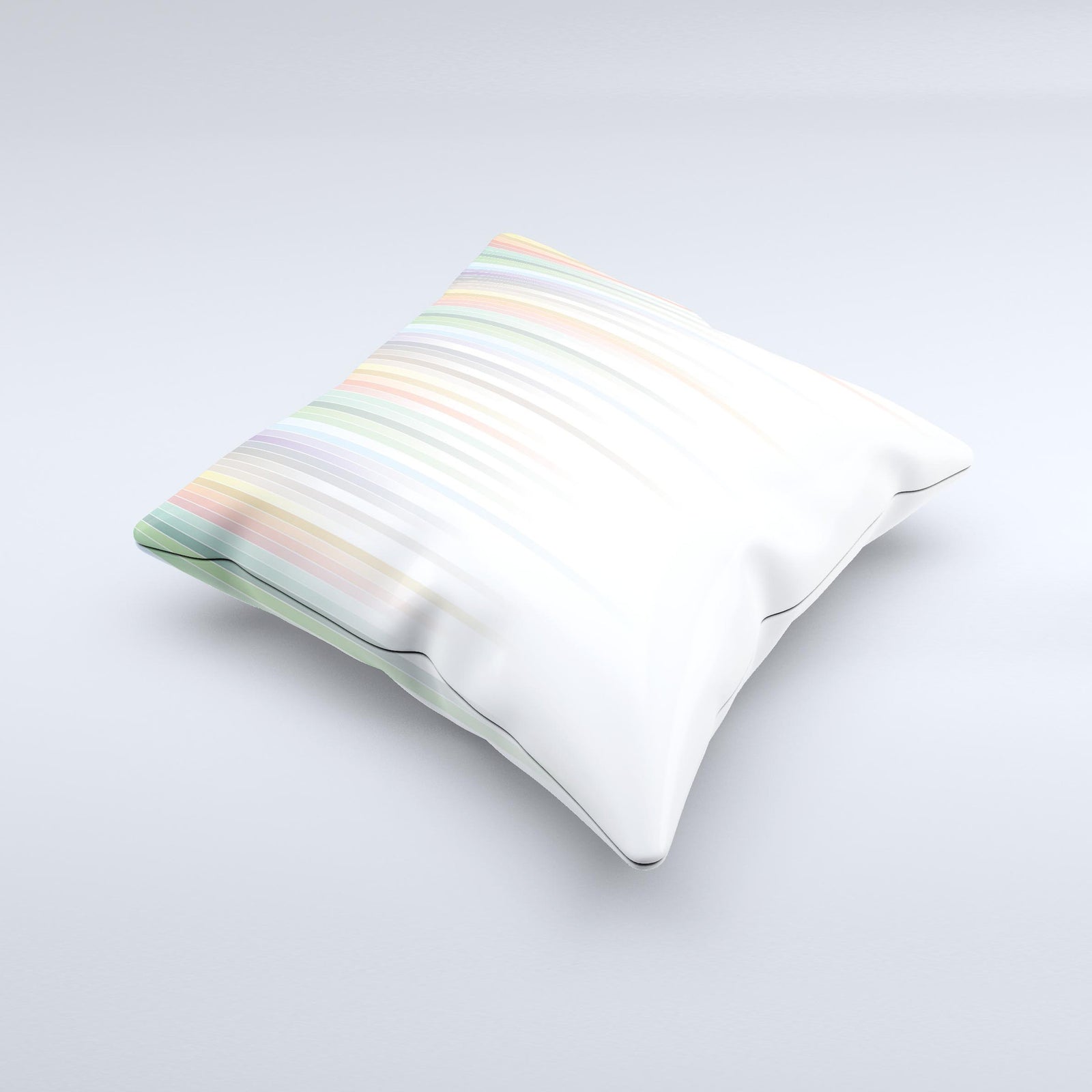 Faded Pastel Color-Stripes ink-Fuzed Decorative Throw Pillow – DesignSkinz