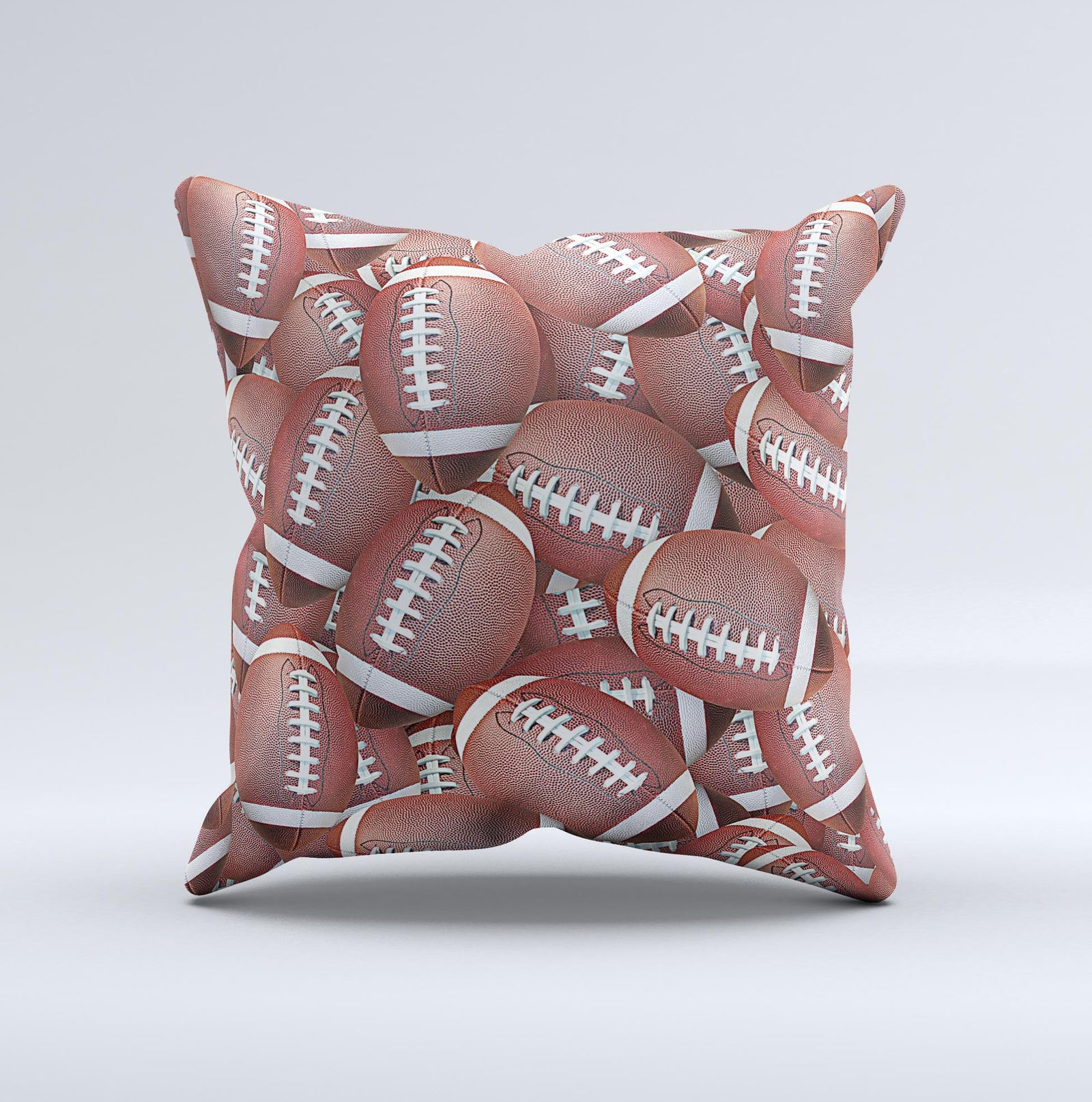 Football Overlay Ink-Fuzed Decorative Throw Pillow – DesignSkinz