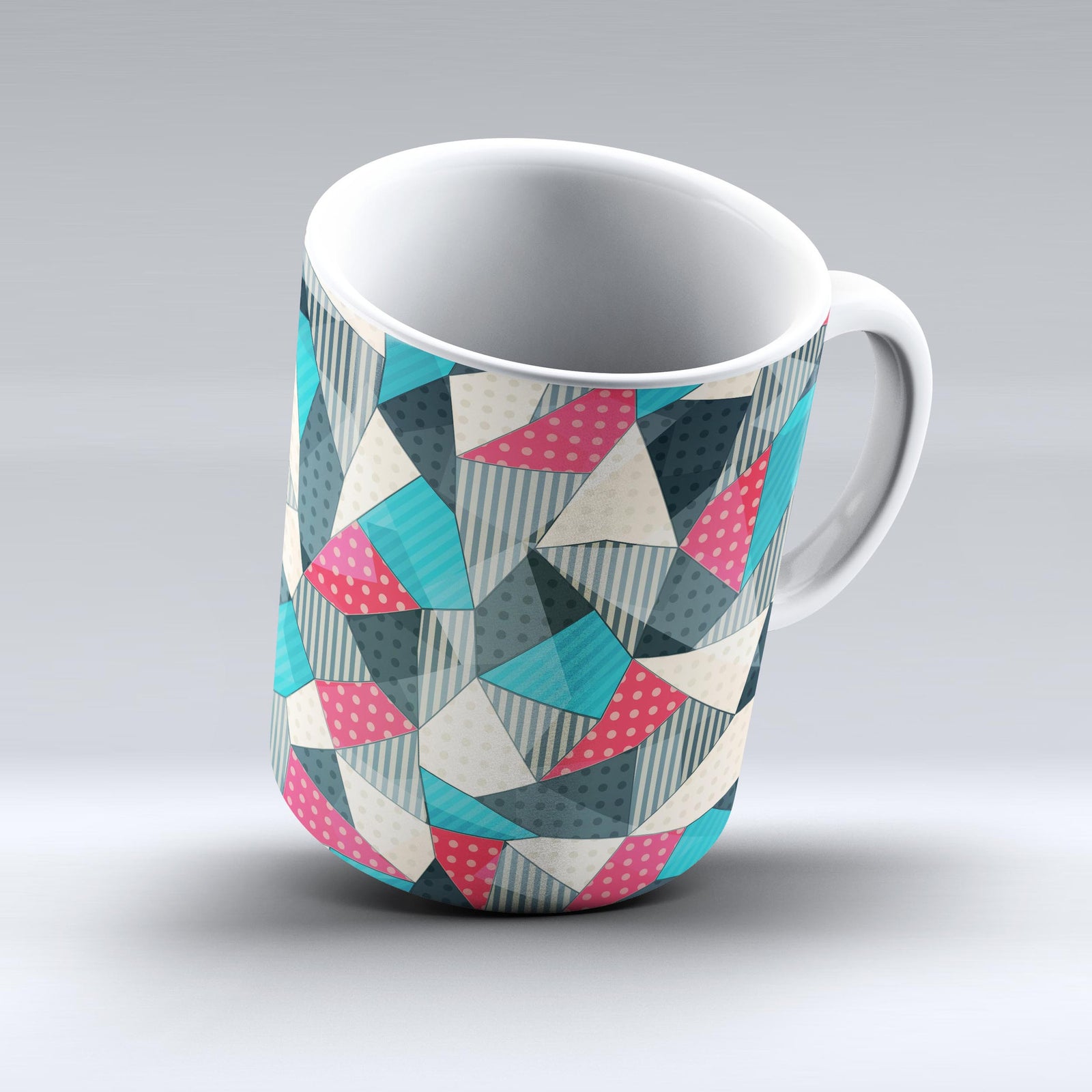 The Geometry and Polkadots ink-Fuzed Ceramic Coffee Mug – DesignSkinz