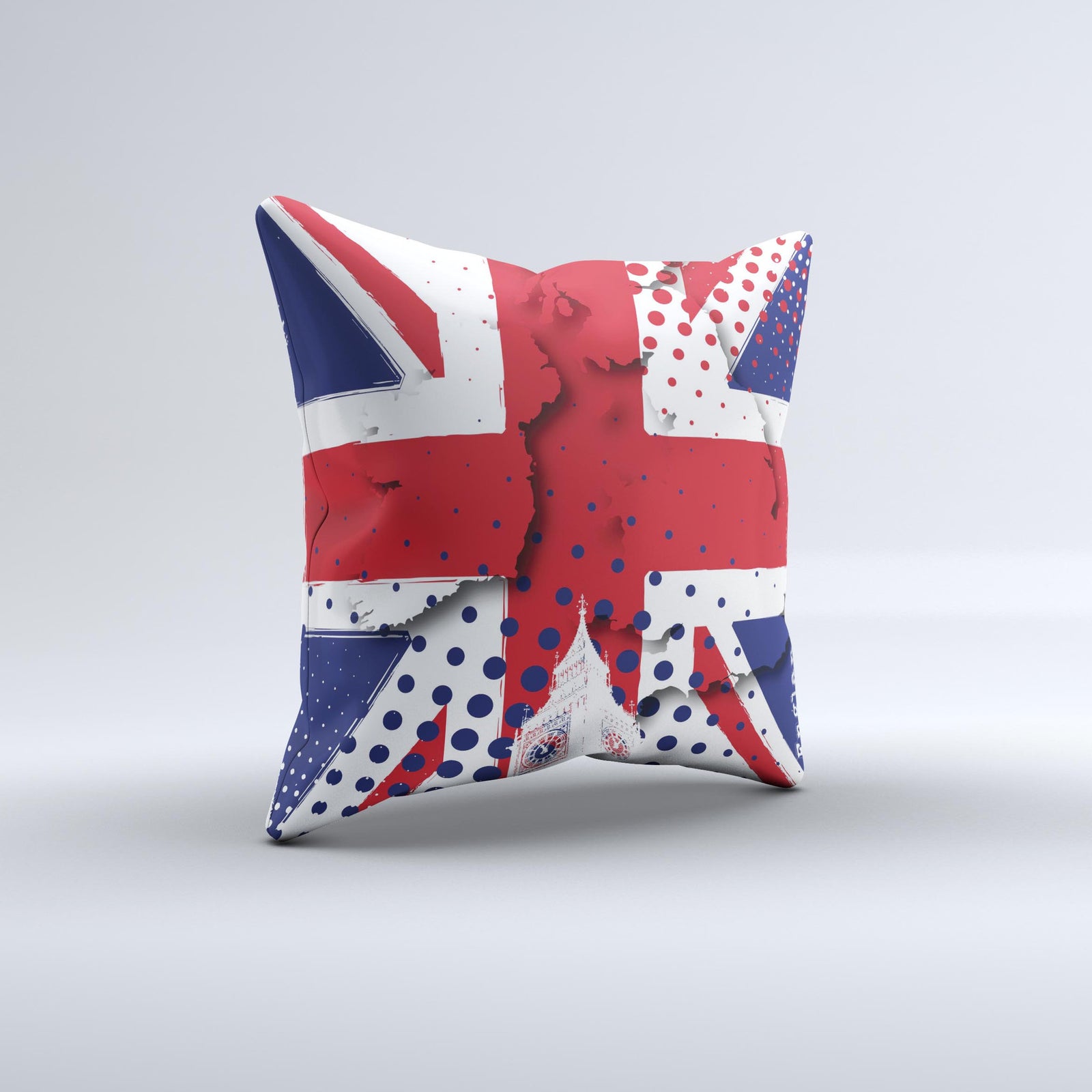 Grunge Vector London England Flag Ink-Fuzed Decorative Throw Pillow ...