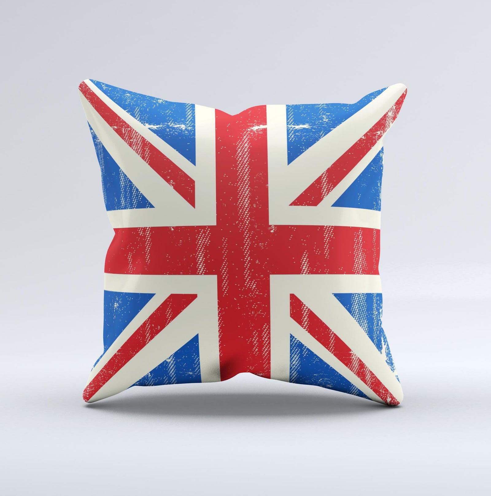 Grunge Vintage Textured London England Flag Ink-Fuzed Decorative Throw ...