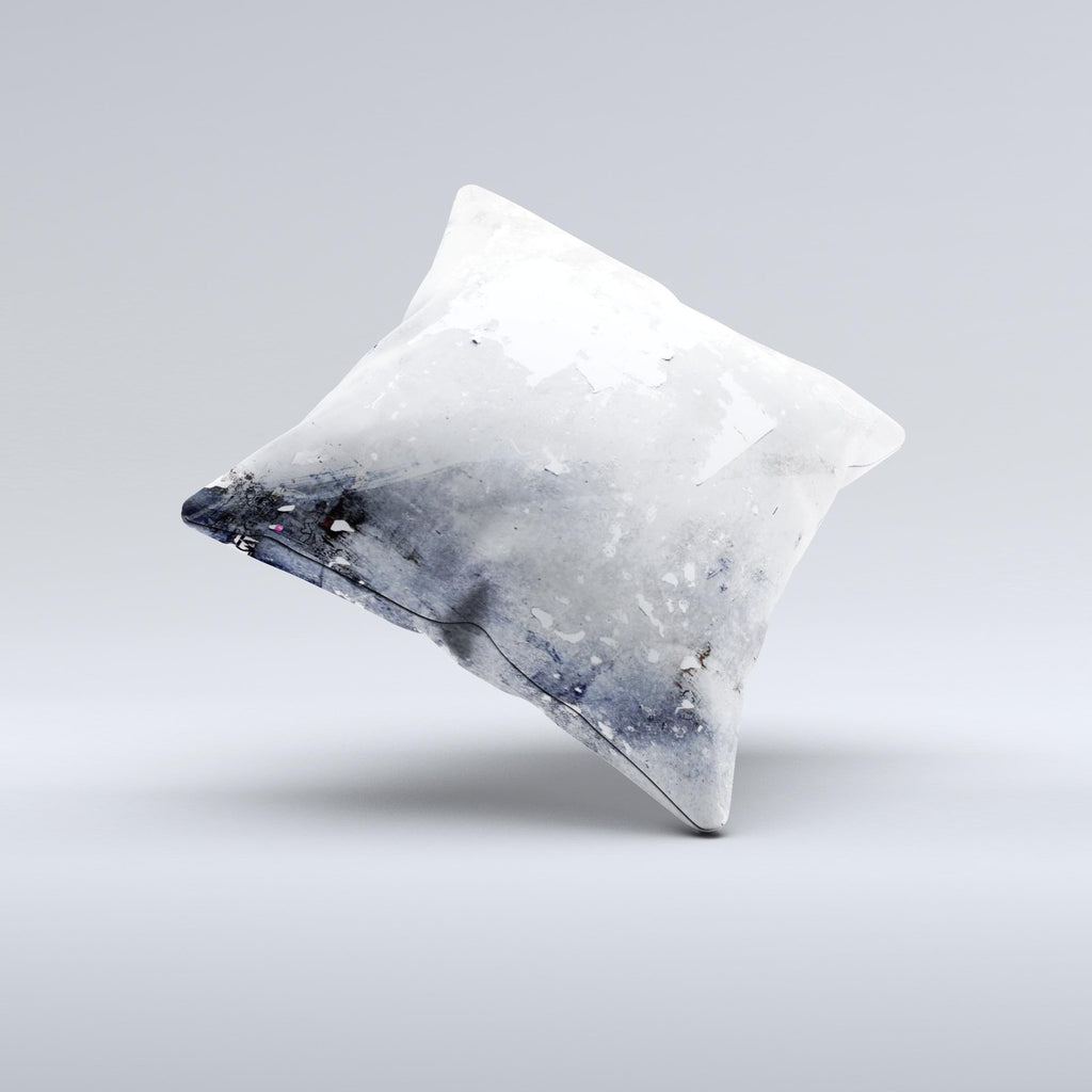 Grunge White & Gray Texture Ink-Fuzed Decorative Throw Pillow – DesignSkinz
