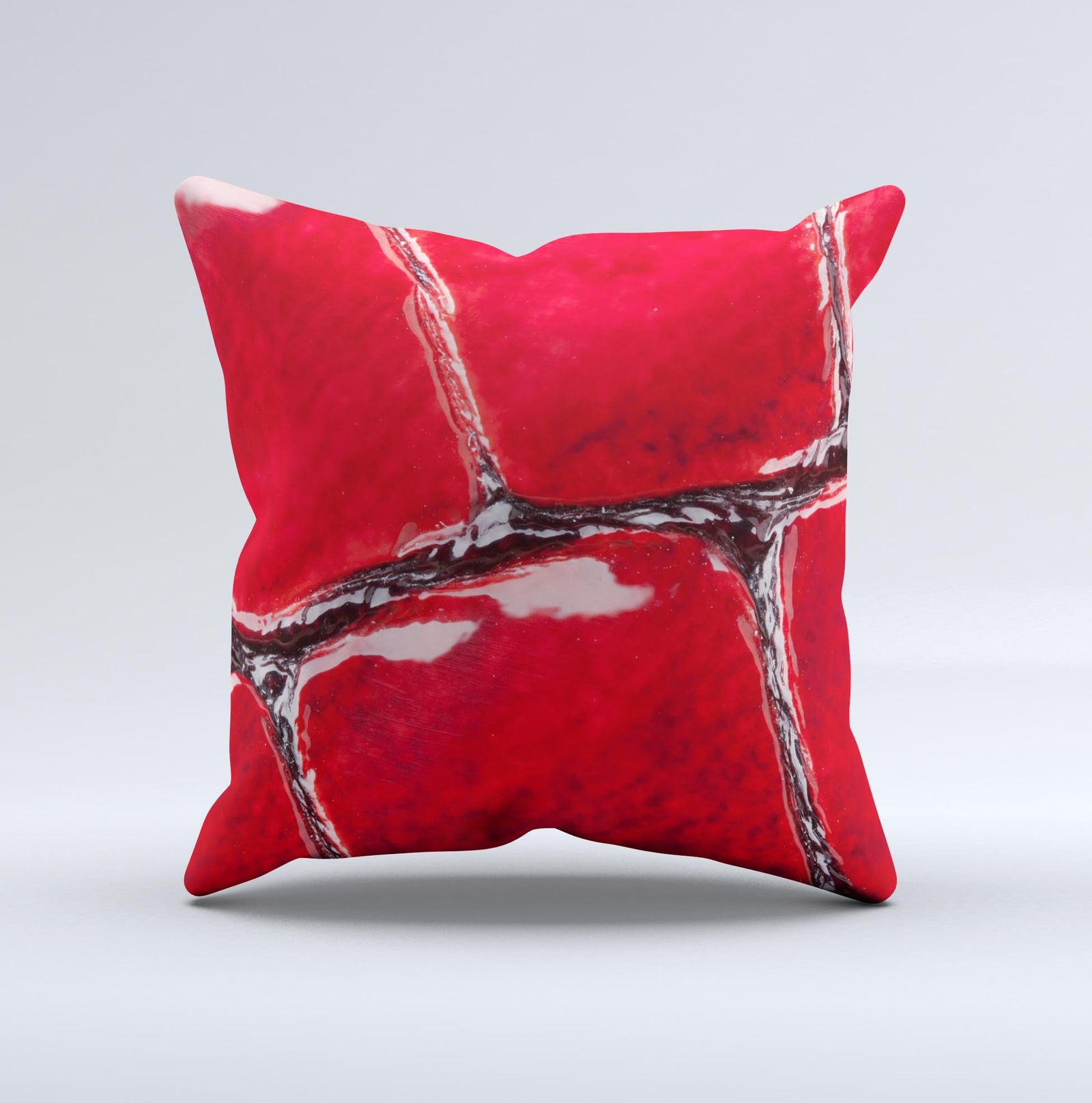Grungy Red Scale Texture Ink-Fuzed Decorative Throw Pillow – DesignSkinz