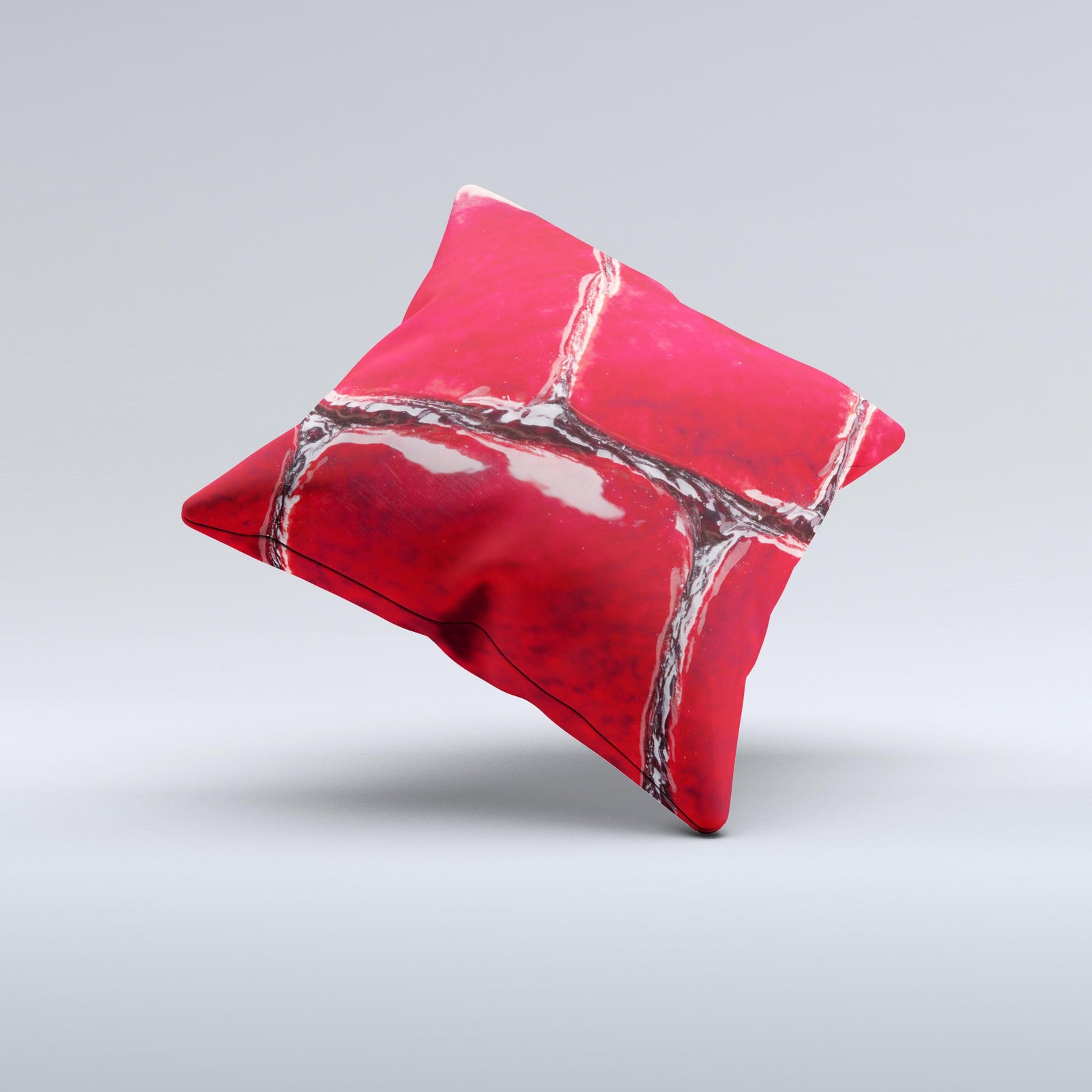 Grungy Red Scale Texture Ink-Fuzed Decorative Throw Pillow – DesignSkinz