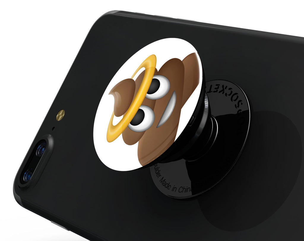 Halo Poop Emoticon Emoji - Skin Kit for PopSockets and other Smartphon ...