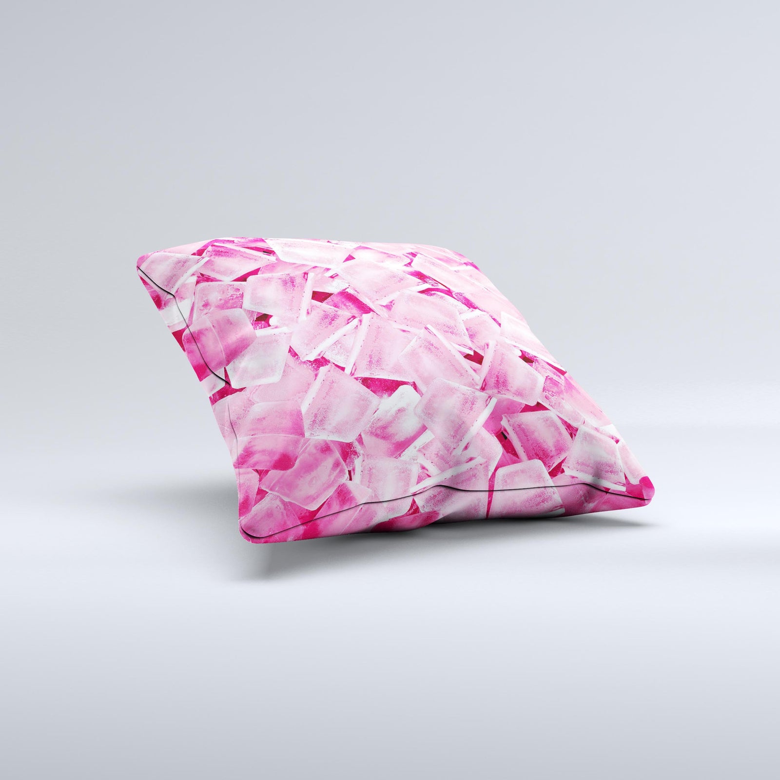 Hot Pink Ice Cubes ink-Fuzed Decorative Throw Pillow – DesignSkinz