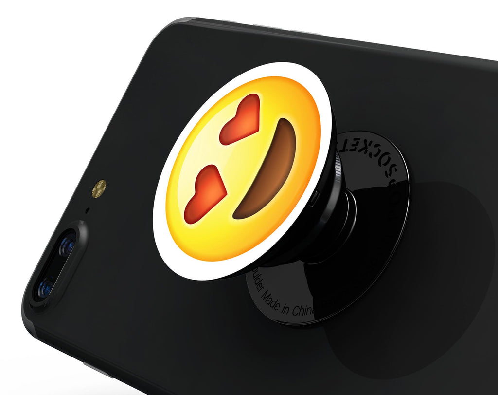 In Love Emoticon Emoji - Skin Kit for PopSockets and other Smartphone ...