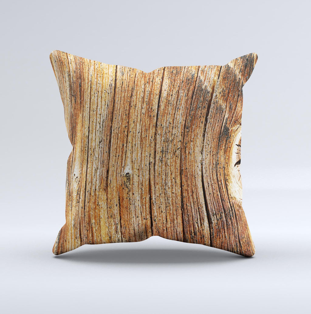 Knobby Raw Wood ink-Fuzed Decorative Throw Pillow – DesignSkinz