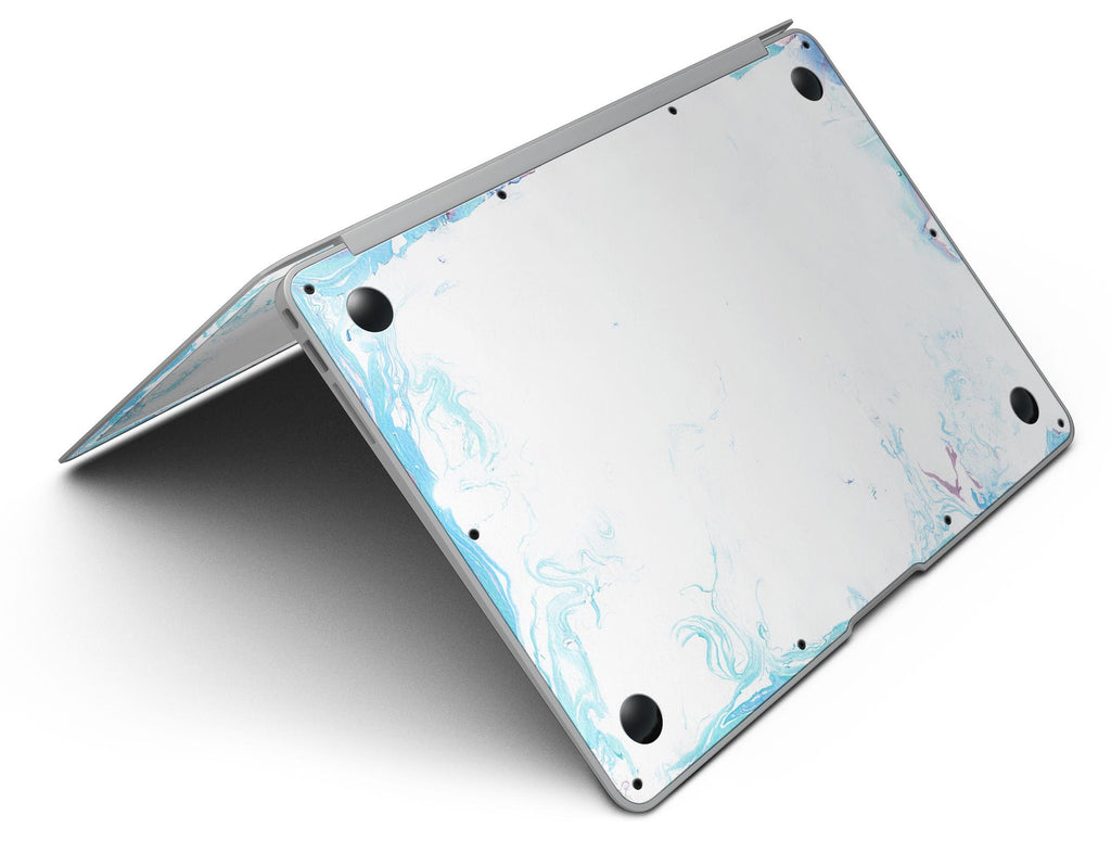 Marbleized Blue Border v2 - MacBook Air Skin Kit – DesignSkinz