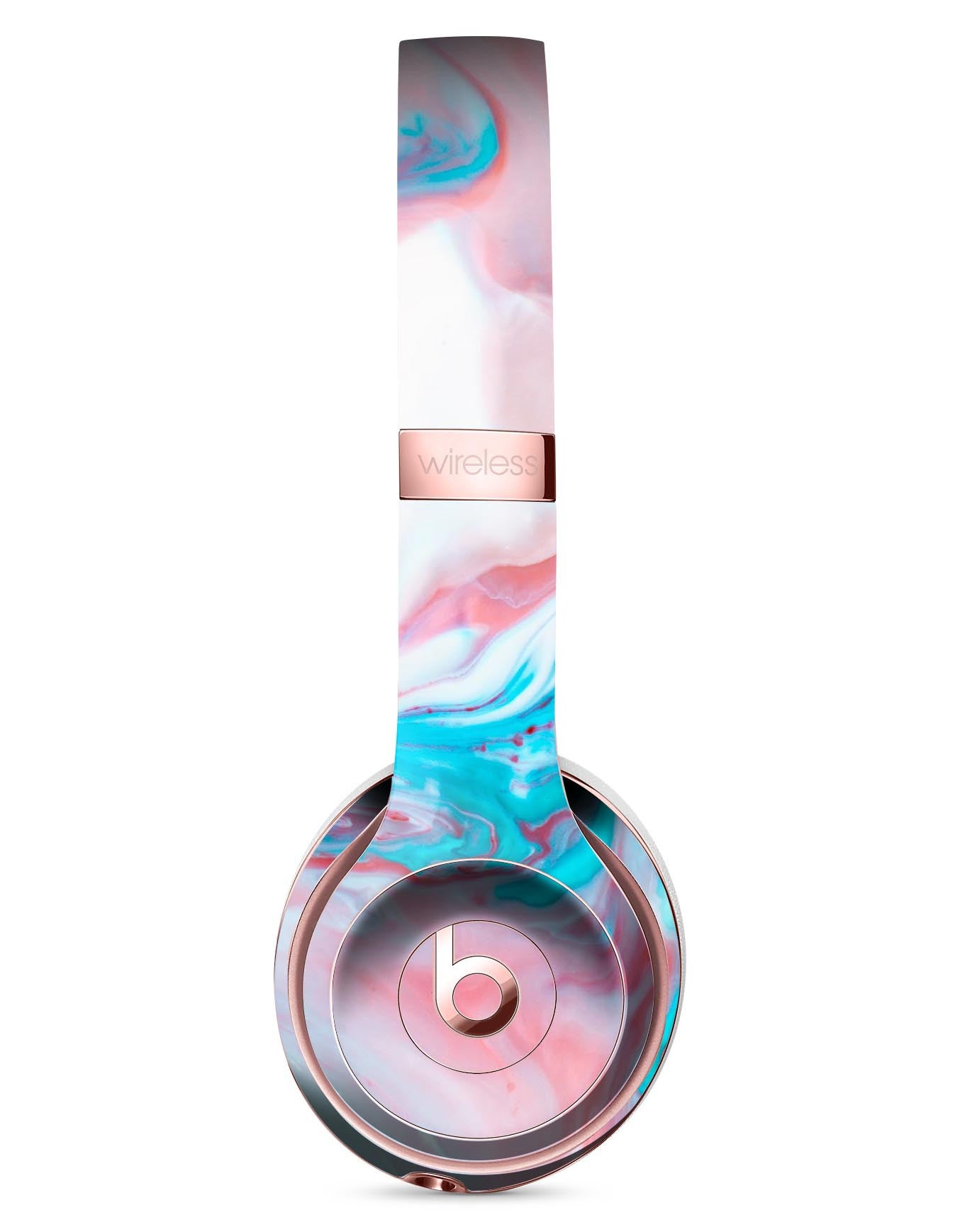 Marbleized Teal and Pink V2 Full-Body Skin Kit for the Beats by Dre So ...