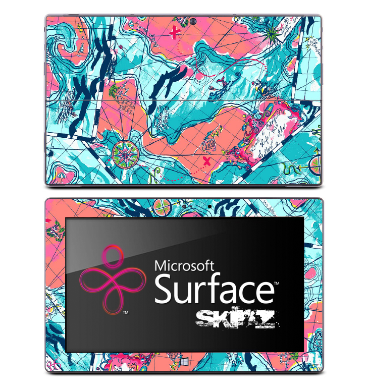 Neon Navigation Map Skin for the Microsoft Surface – DesignSkinz