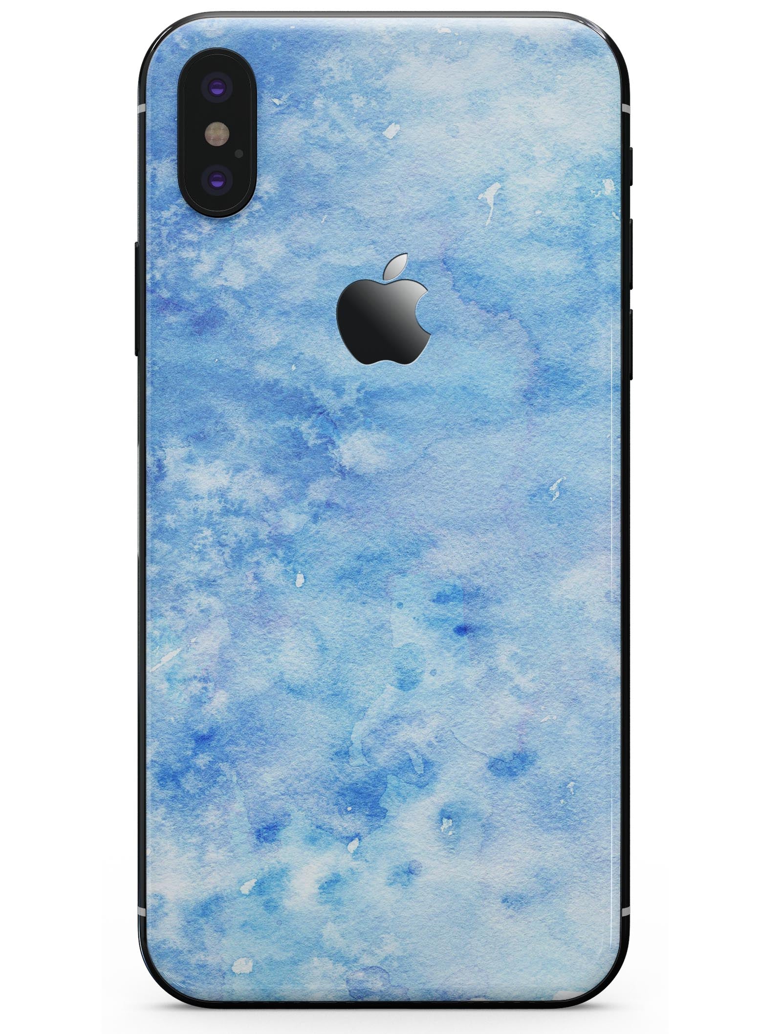 Mixed Blue Absorbed Watercolor Texture - 2017 iPhone X / Ten Skin ...