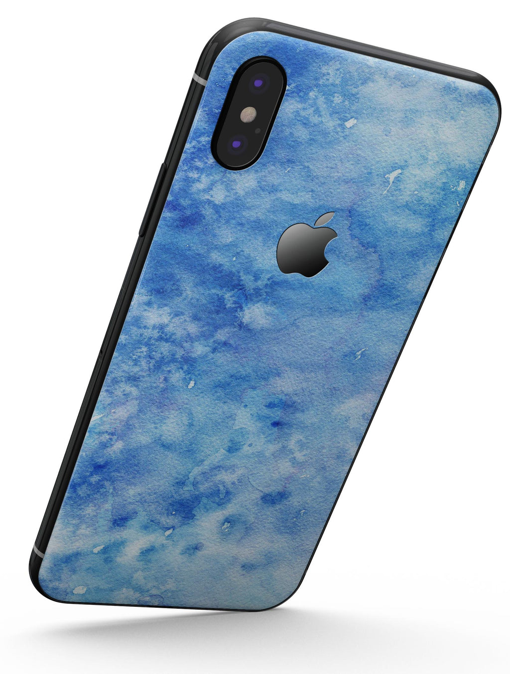 Mixed Blue Absorbed Watercolor Texture - 2017 iPhone X / Ten Skin ...